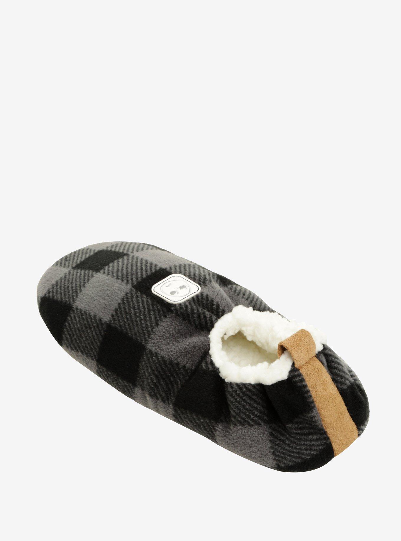 The Nightmare Before Christmas Plaid Jack Slippers | Hot Topic