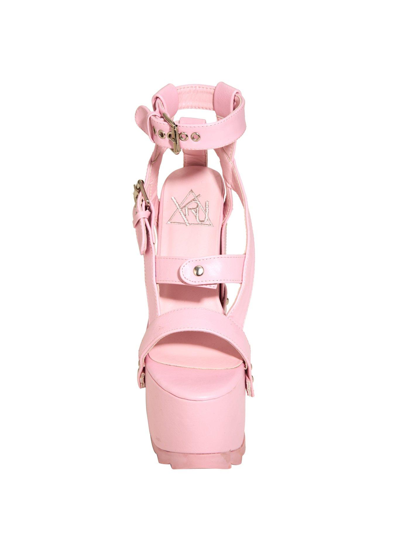 YRU Nightcall Pink Platform Heels | Hot Topic