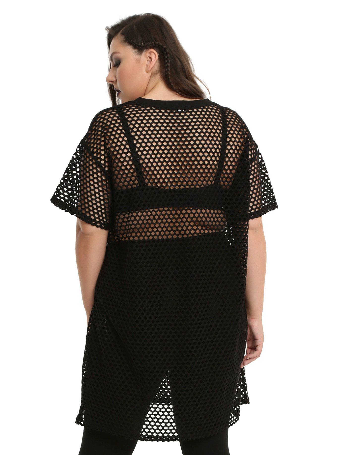 Black Fishnet Dress Plus Size | Hot Topic