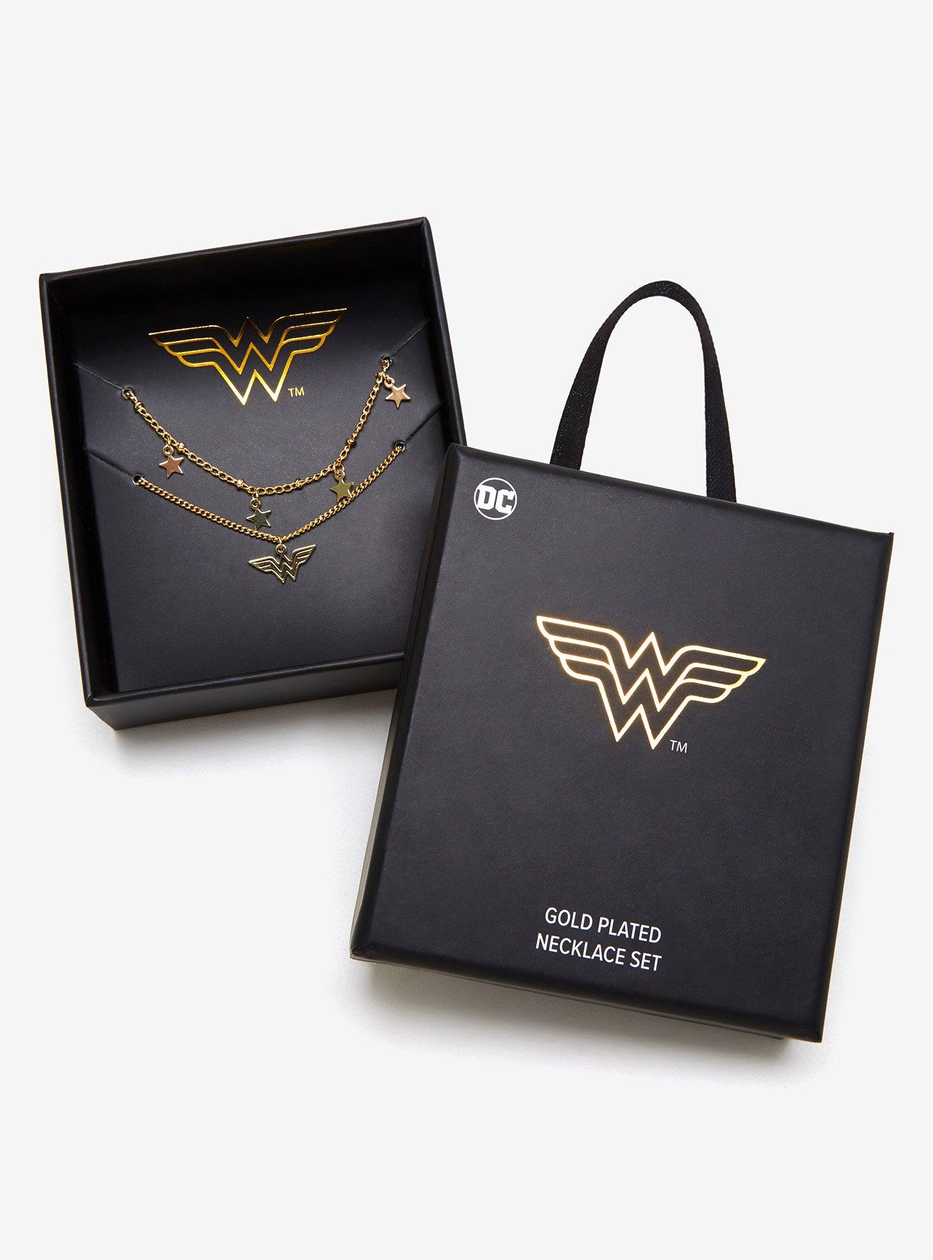 DC Comics Wonder Woman Logo Necklace Set - BoxLunch Exclusive | BoxLunch