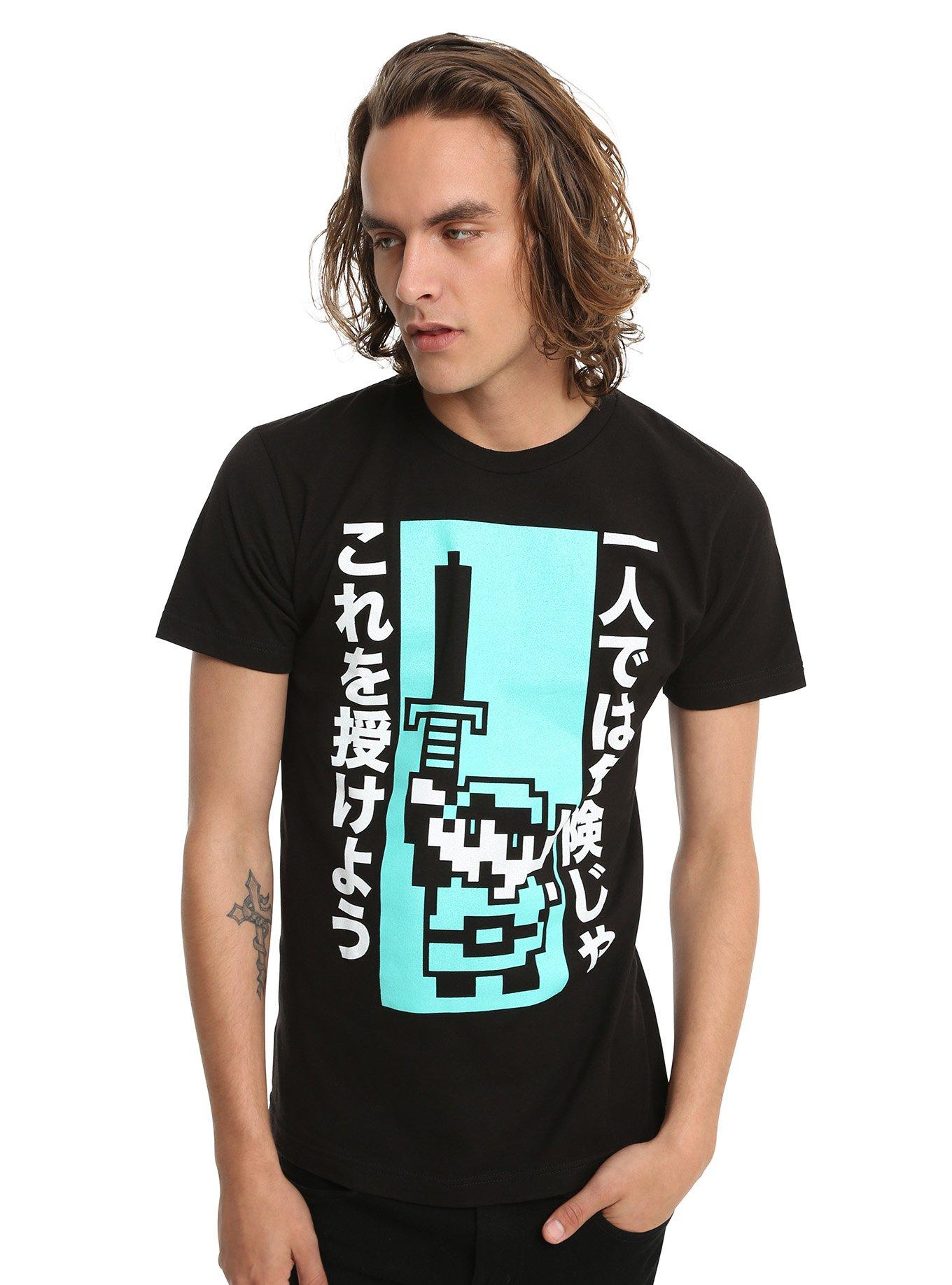 The Legend Of Zelda Teal 8-Bit Link T-Shirt | Hot Topic