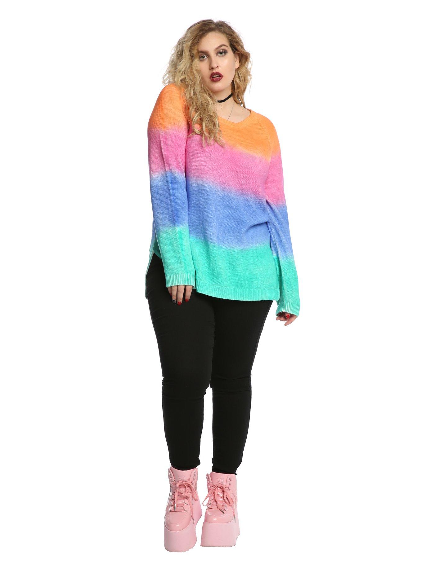 Rainbow Pullover Sweater Plus Size | Hot Topic