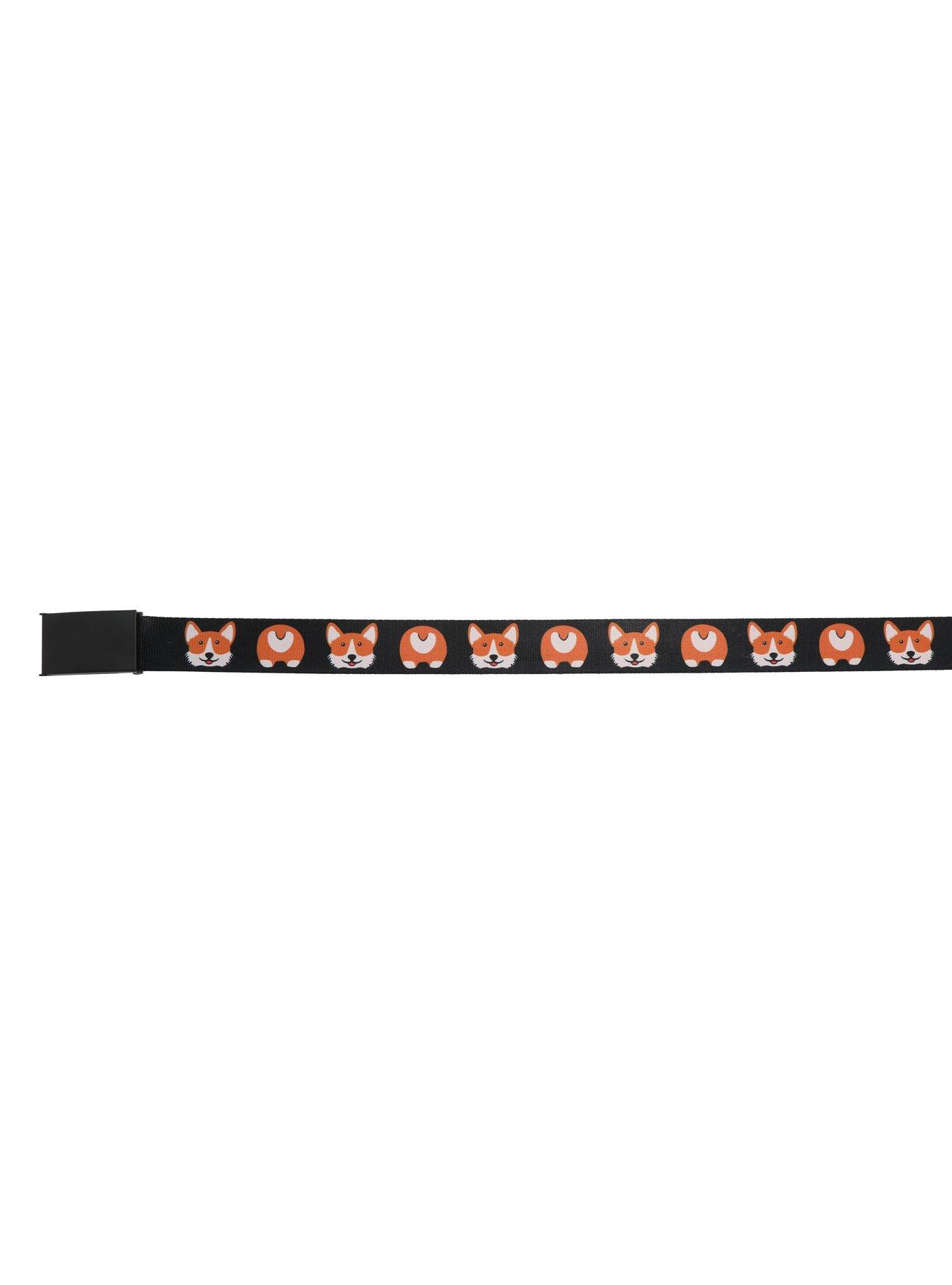 Corgi Heads & Tails Web Belt | Hot Topic