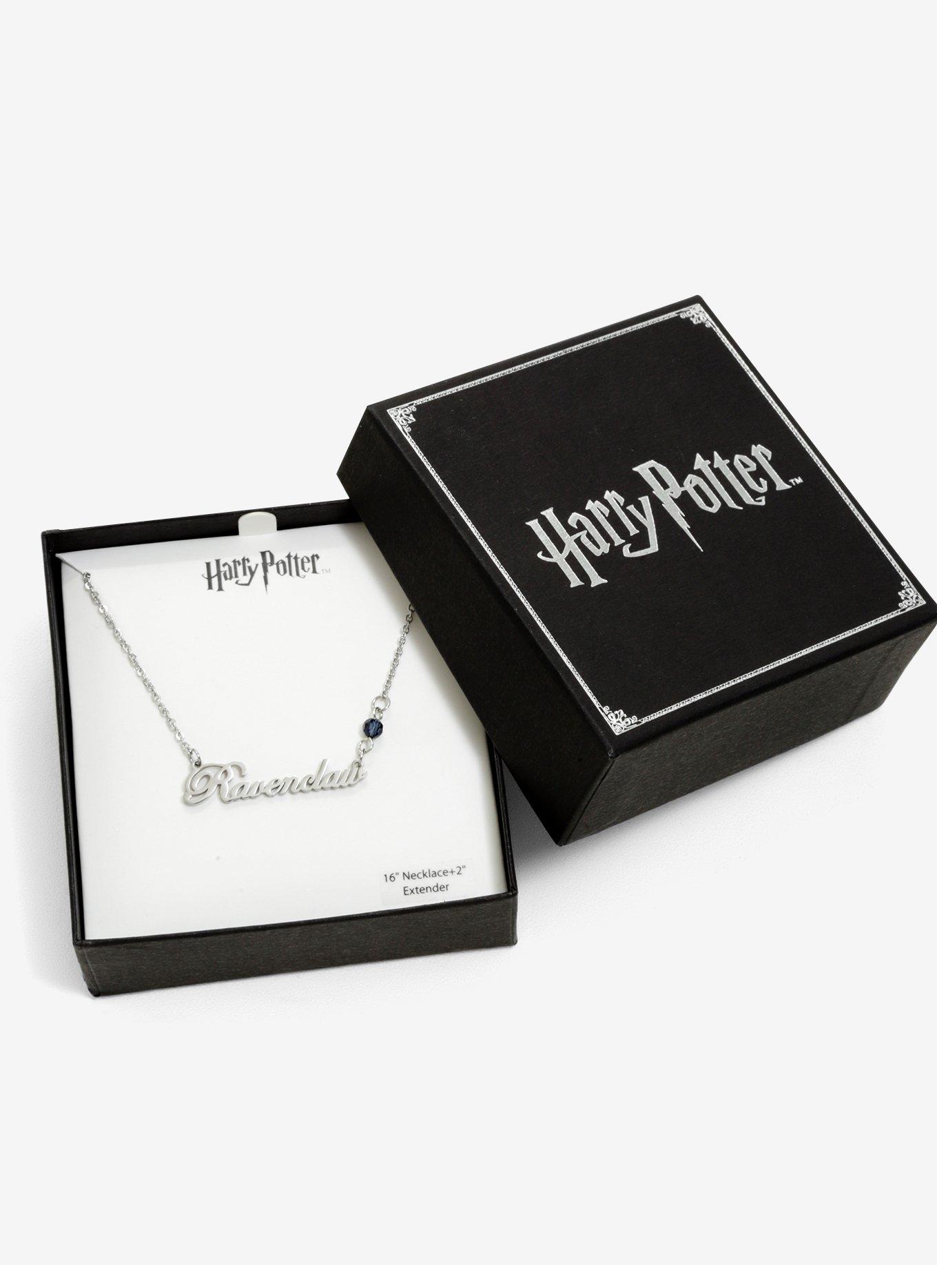 Harry Potter Ravenclaw Cursive Stone Necklace | BoxLunch