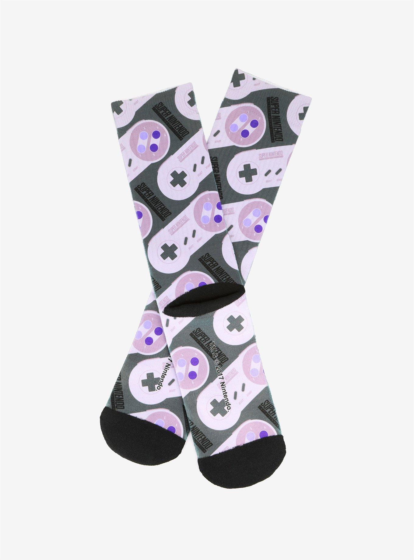 Nintendo Super Nintendo Controller Allover Print Socks | BoxLunch