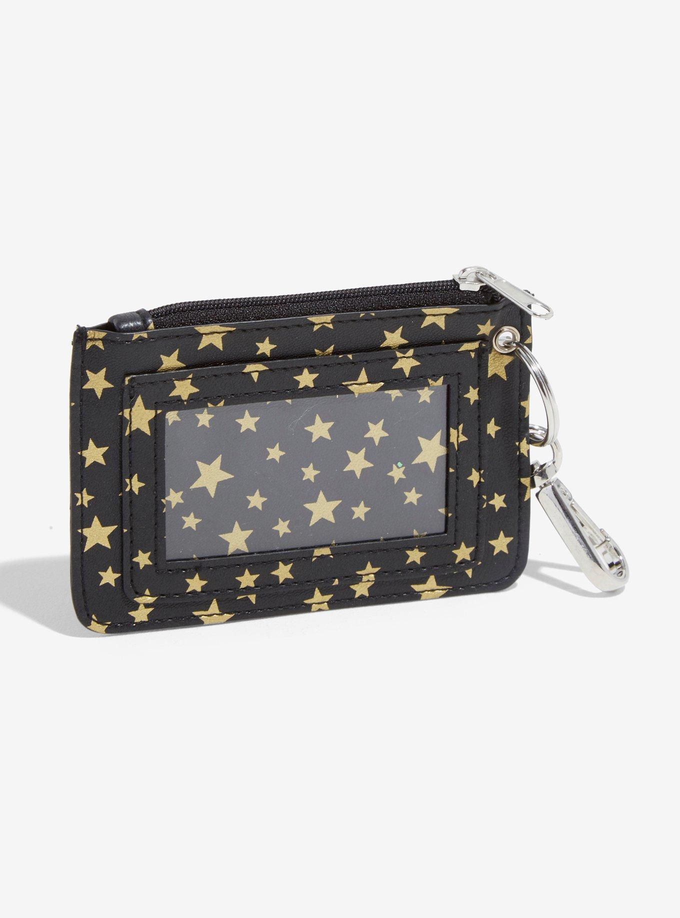 Black & Gold Star ID Card Wallet | Hot Topic