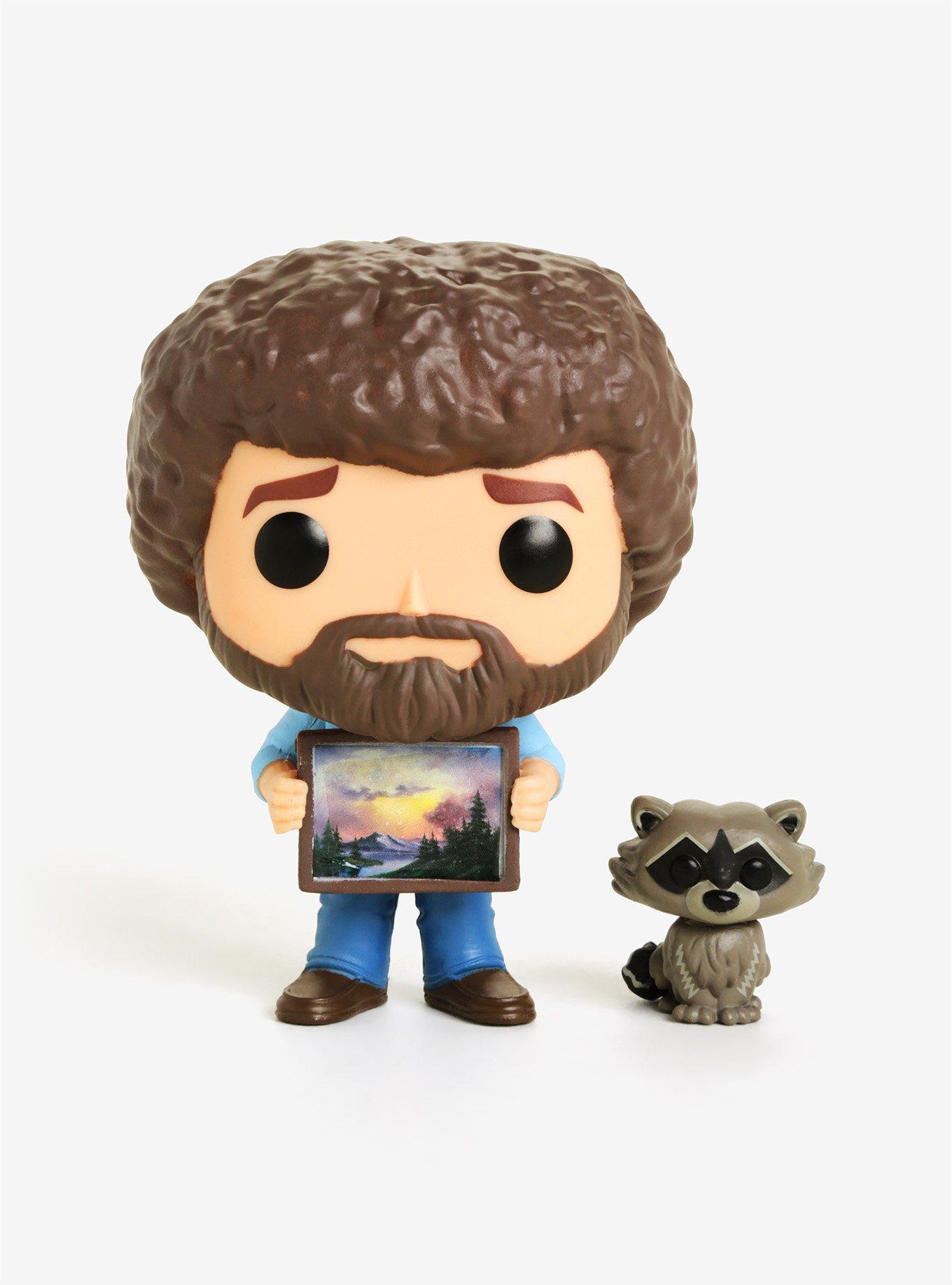 Funko Pop! The Joy Of Painting Bob Ross & Raccoon Vinyl Figure | BoxLunch
