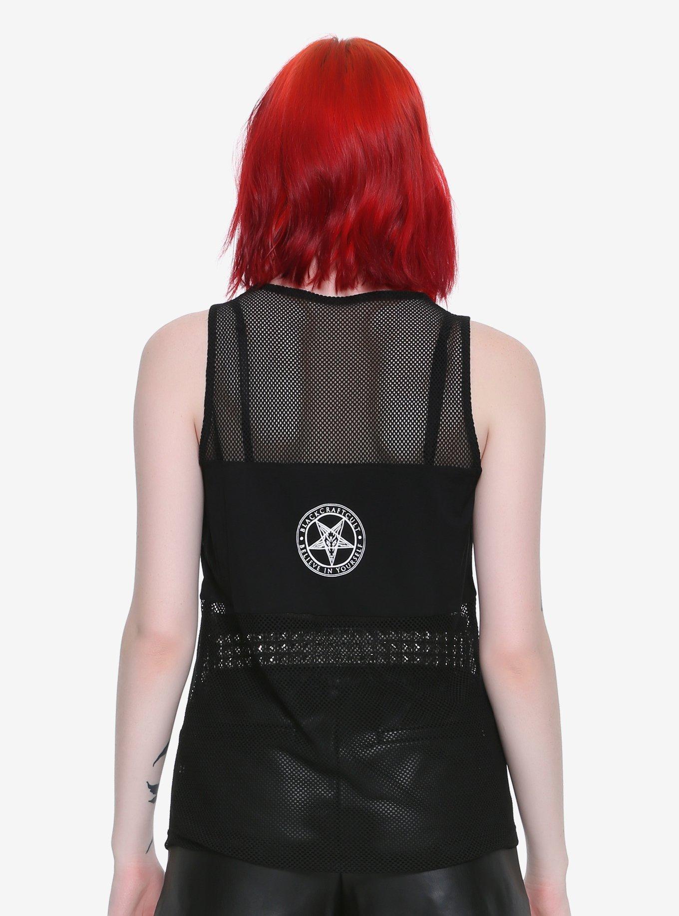 BlackCraft Creep With Us Inset Girls Fishnet Tank Top Hot Topic ...