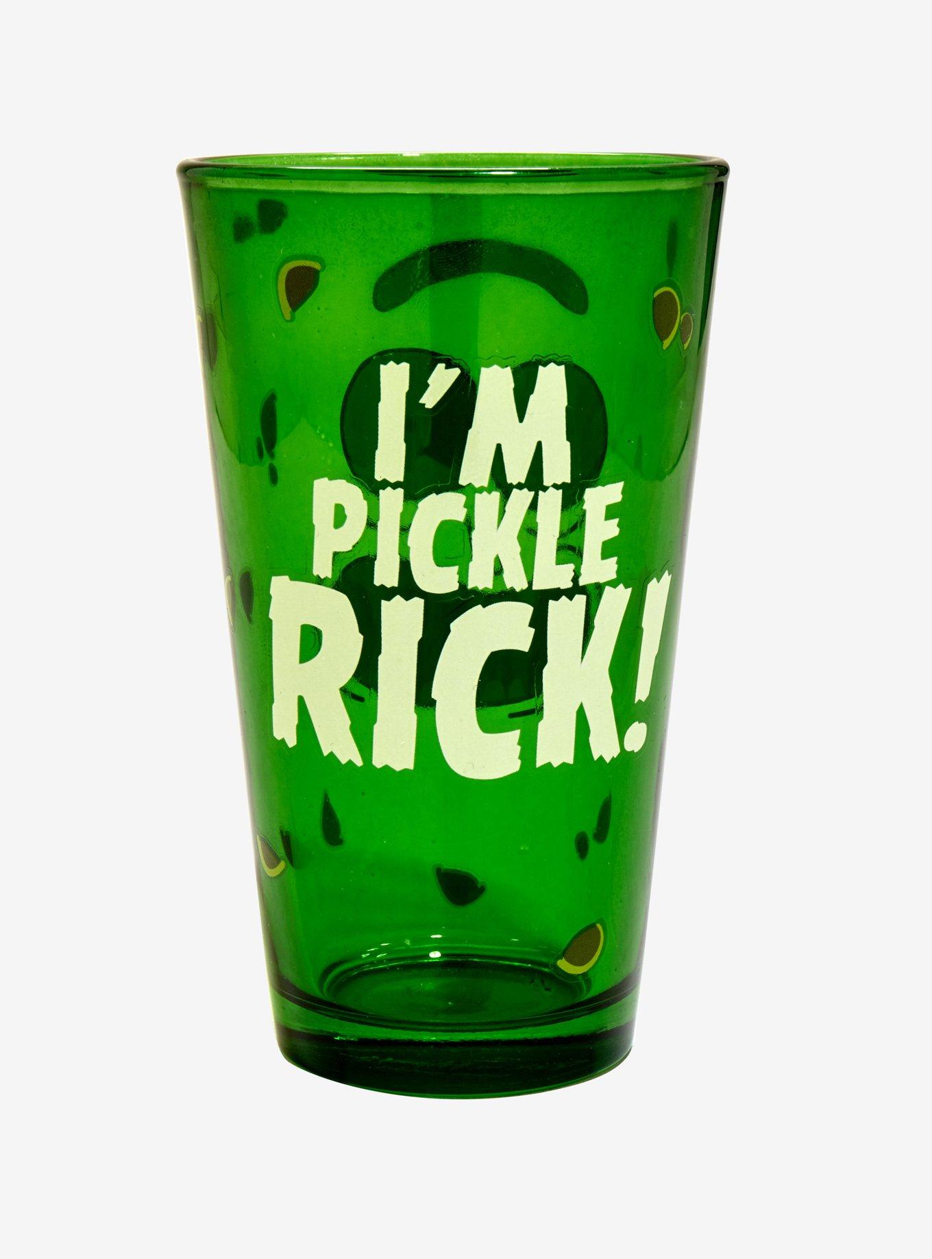 Rick And Morty Pickle Rick Pint Glass | Hot Topic