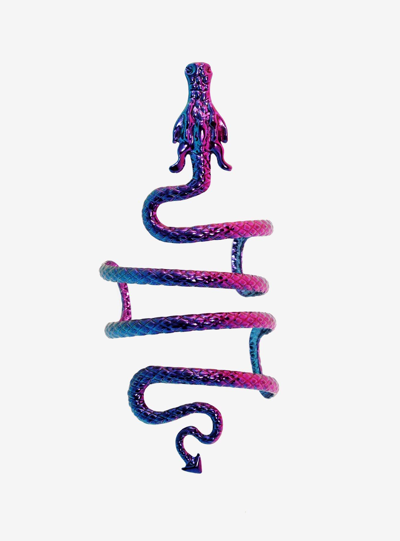 Blackheart Anodized Dragon Cuff Bracelet | Hot Topic