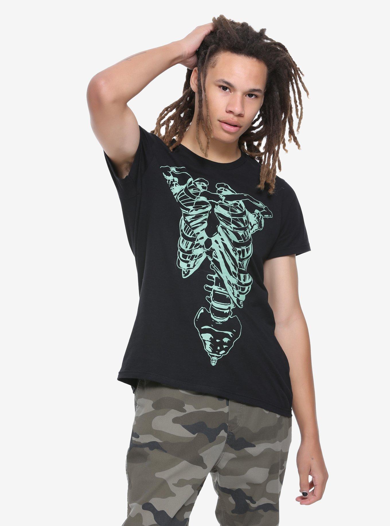 Green Rib Cage T-Shirt | Hot Topic