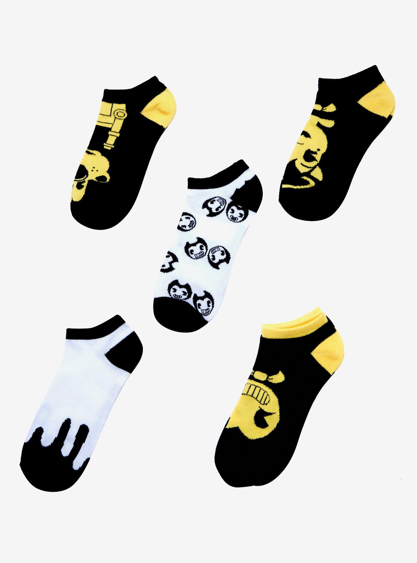 Bendy And The Ink Machine No-Show Socks 5 Pair | Hot Topic