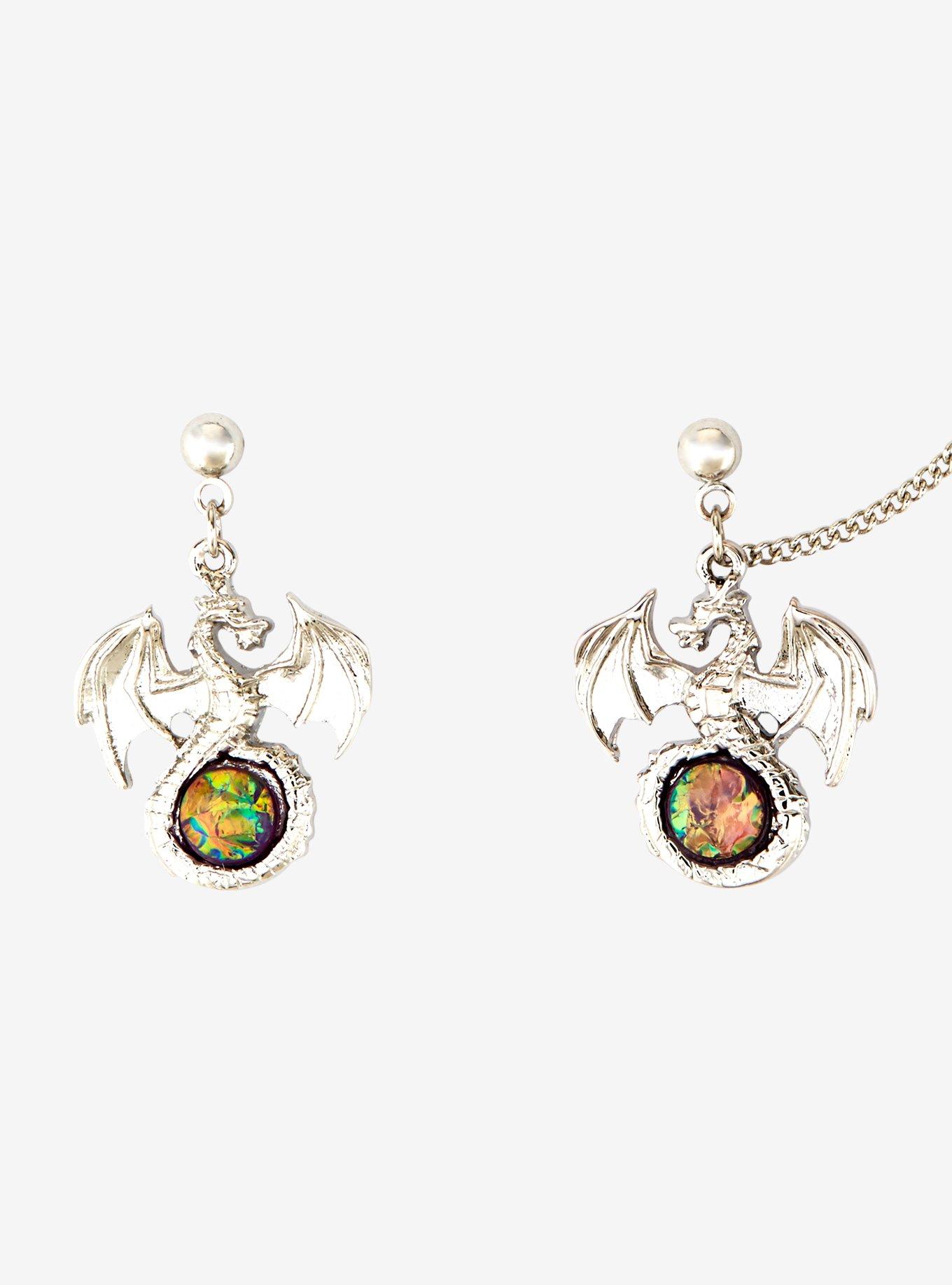Dragon Earrings With Cuff | Hot Topic