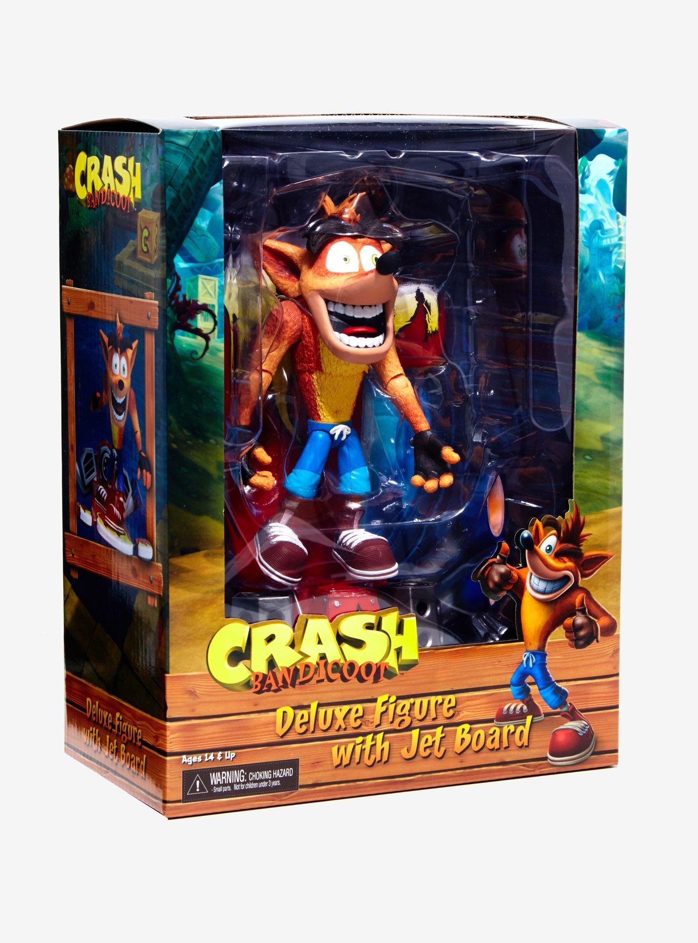 Crash Bandicoot With Jet Board Deluxe Action Figure | Hot Topic