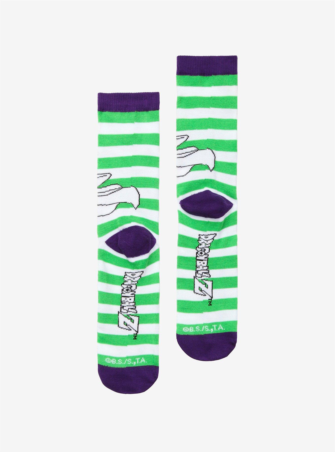 Dragon Ball Z Piccolo Striped Crew Socks | BoxLunch