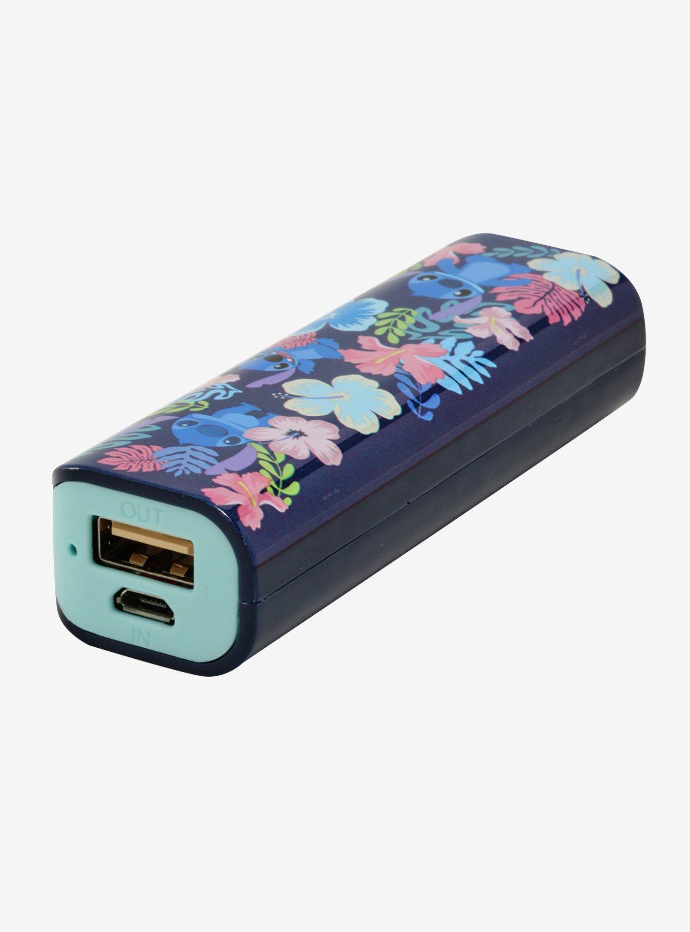 Disney Lilo & Stitch Floral Rechargeable Power Bank - BoxLunch ...