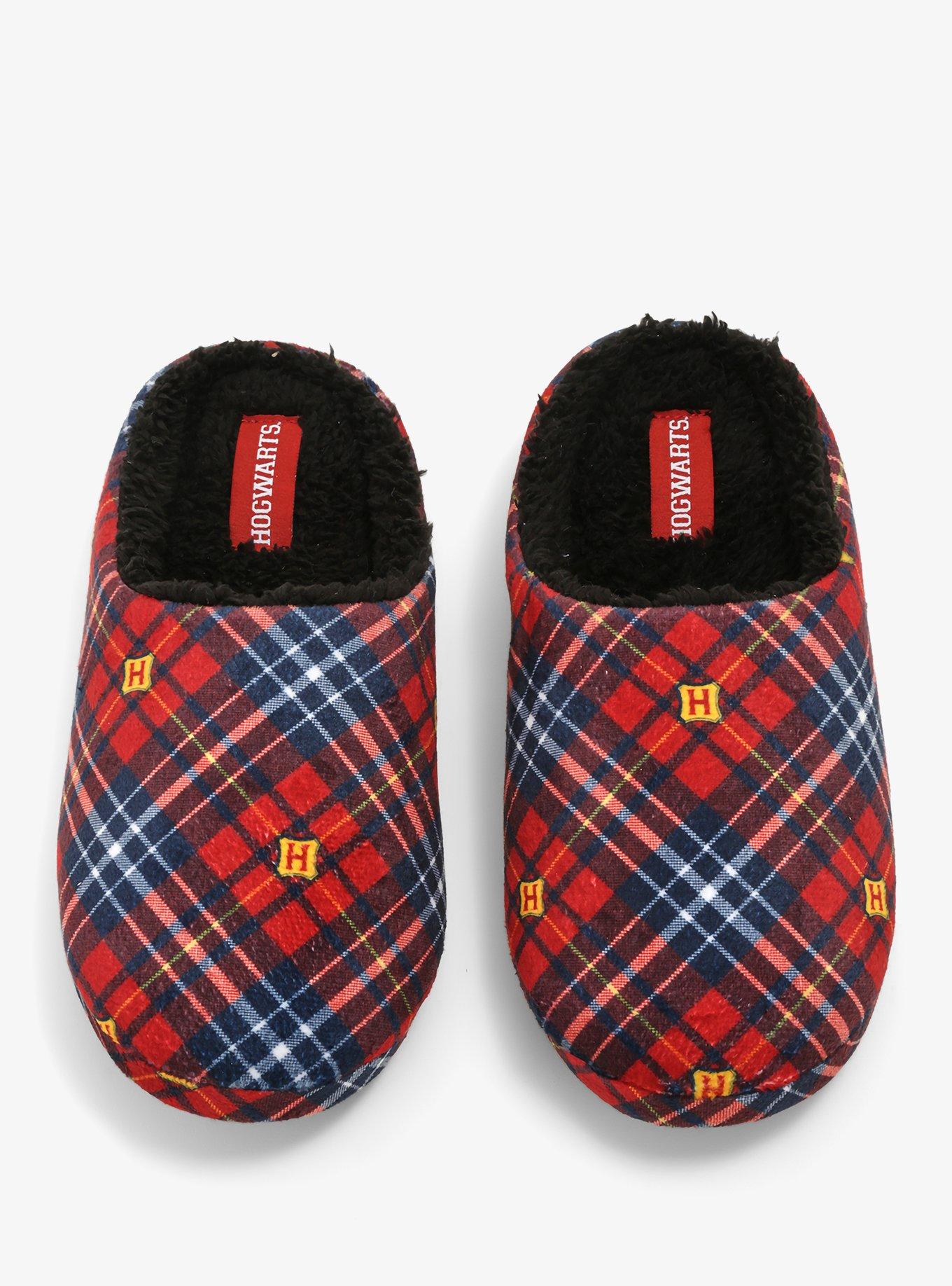Harry Potter Plaid Hogwarts Slippers | Hot Topic