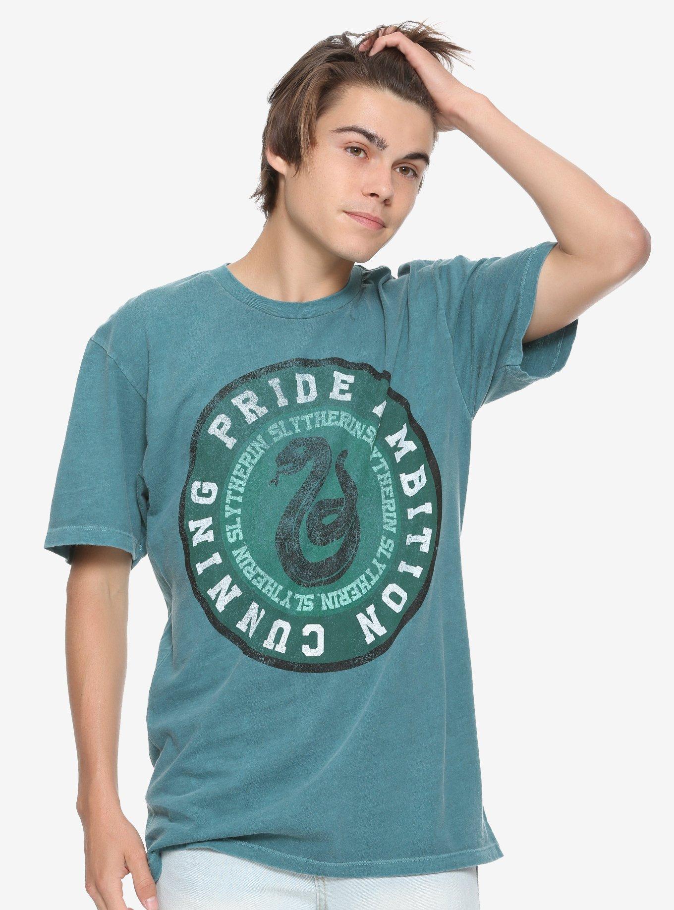 Harry Potter Slytherin Oil Wash T-Shirt Hot Topic Exclusive | Hot Topic