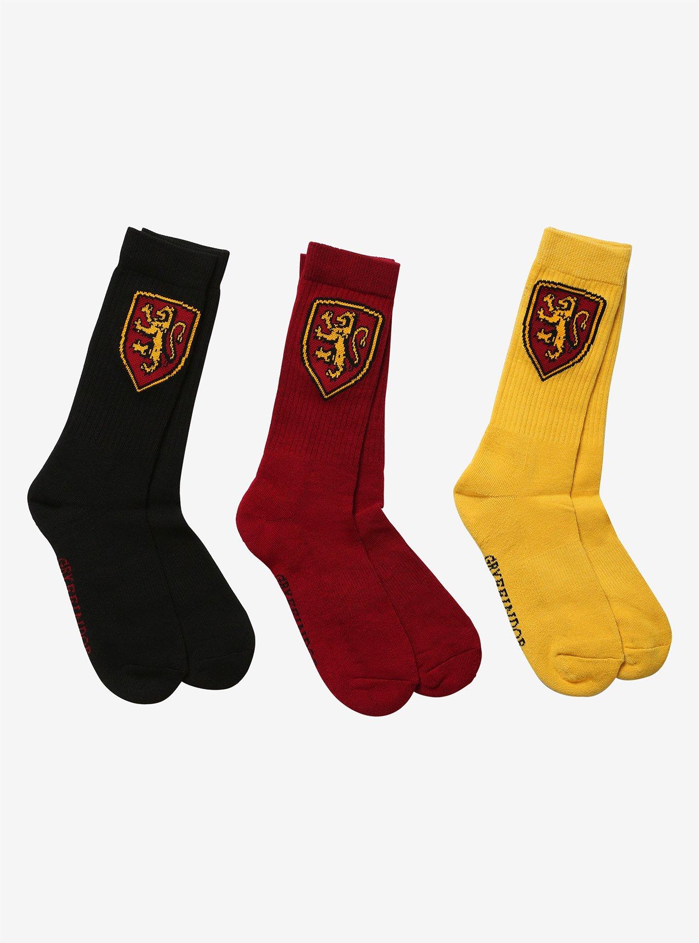 Harry Potter Gryffindor Socks 3 Pair | BoxLunch