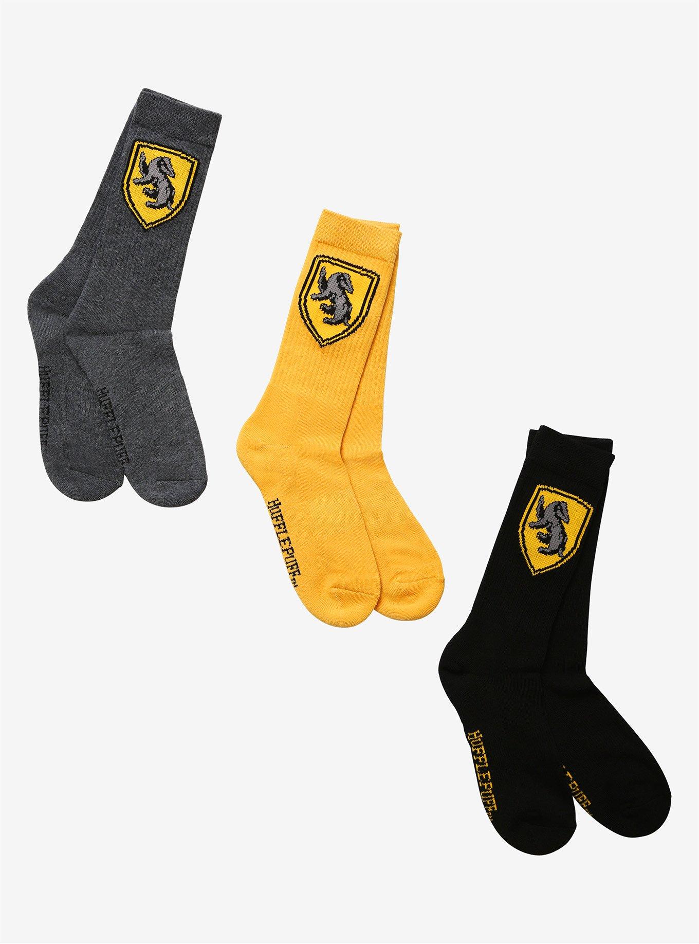 Harry Potter Hufflepuff Socks 3 Pair | BoxLunch