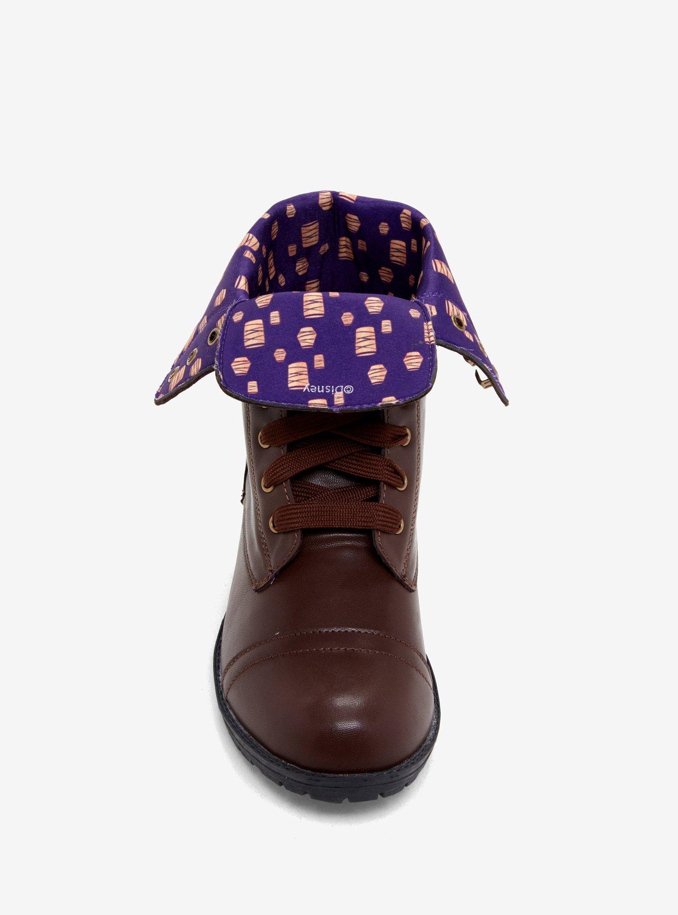 Disney Tangled Lanterns Combat Boots | Hot Topic
