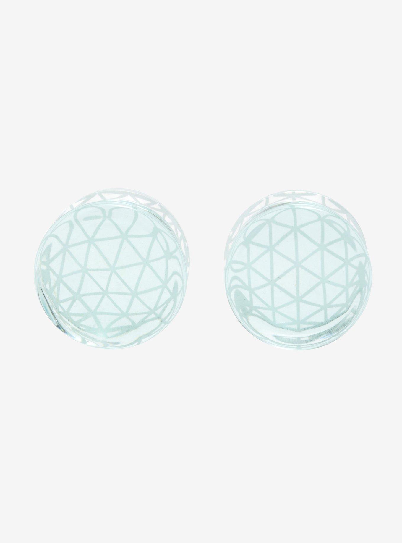 Glass Geometric Plug 2 Pack | Hot Topic