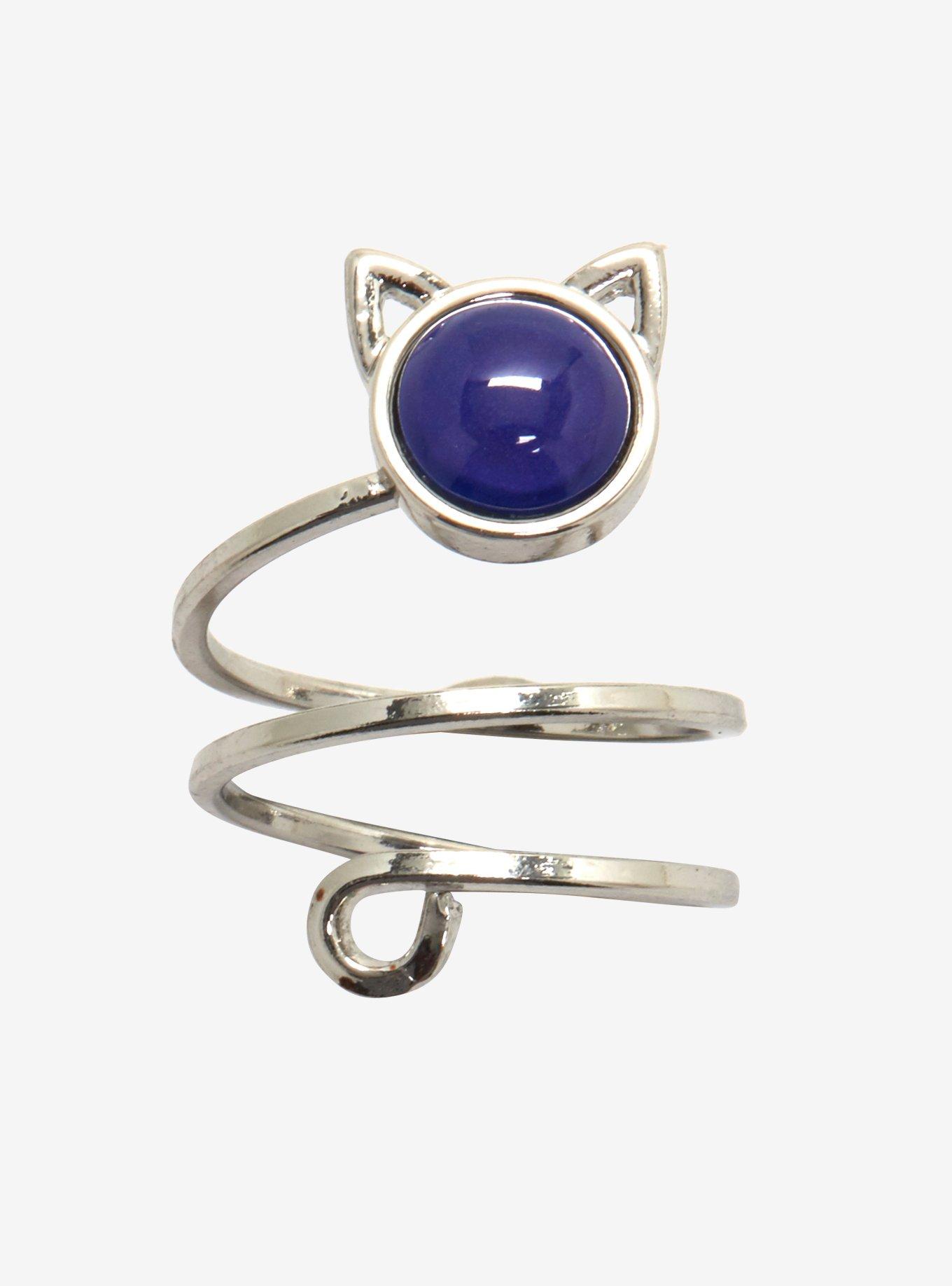 Cat Mood Stone Wrap Ring | Hot Topic