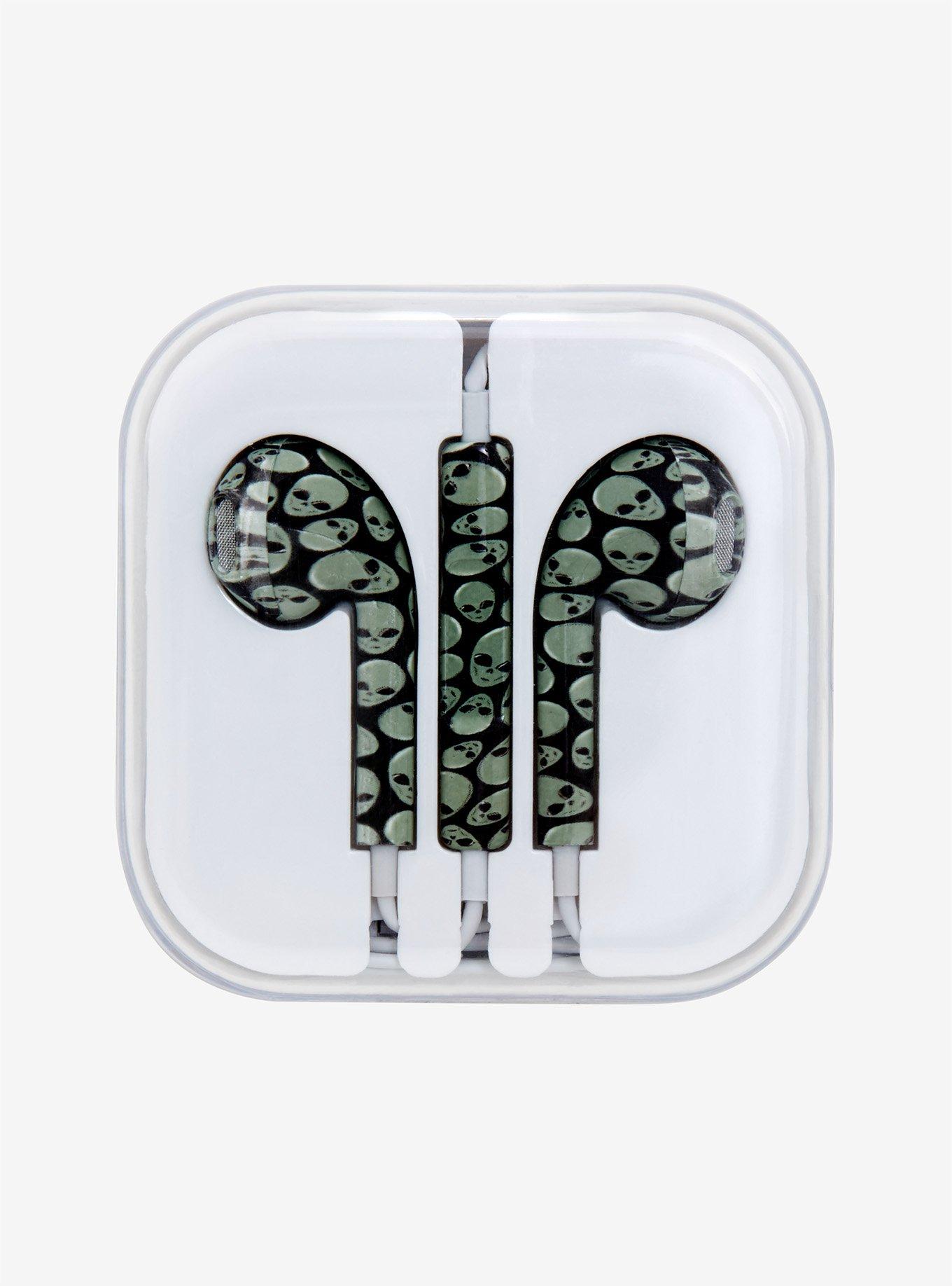 Alien Print Earbuds | Hot Topic