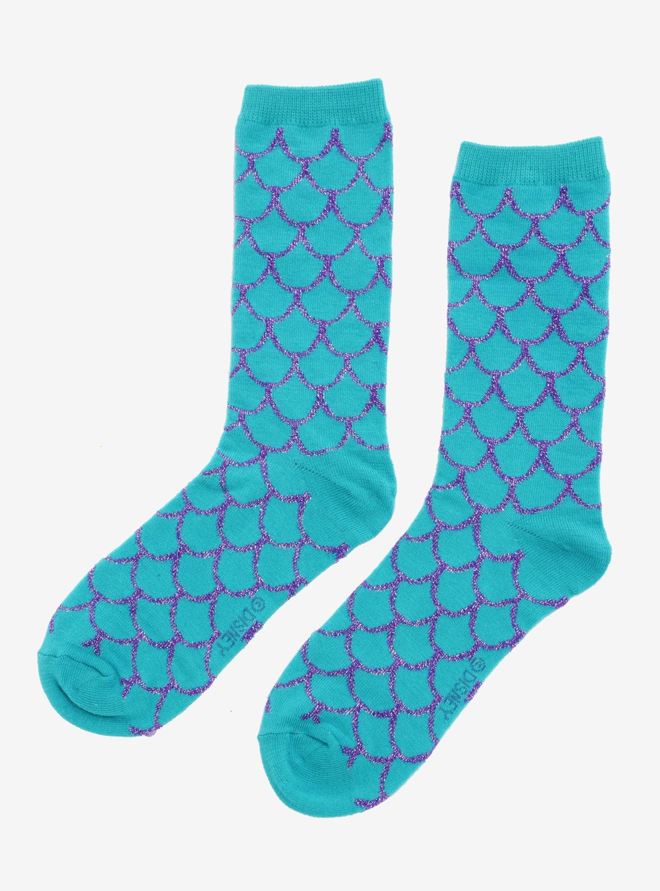 Disney The Little Mermaid Scales Crew Socks | BoxLunch