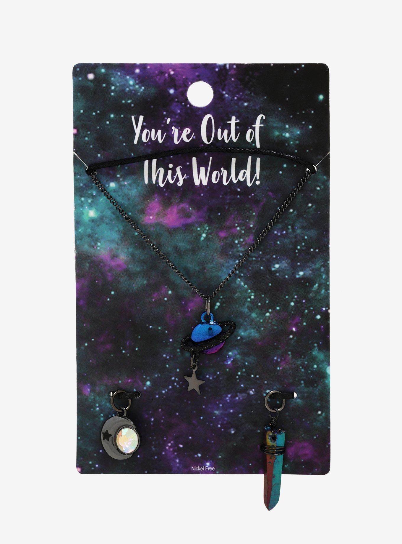 Out Of This World Galaxy Pendant Necklace Set | Hot Topic