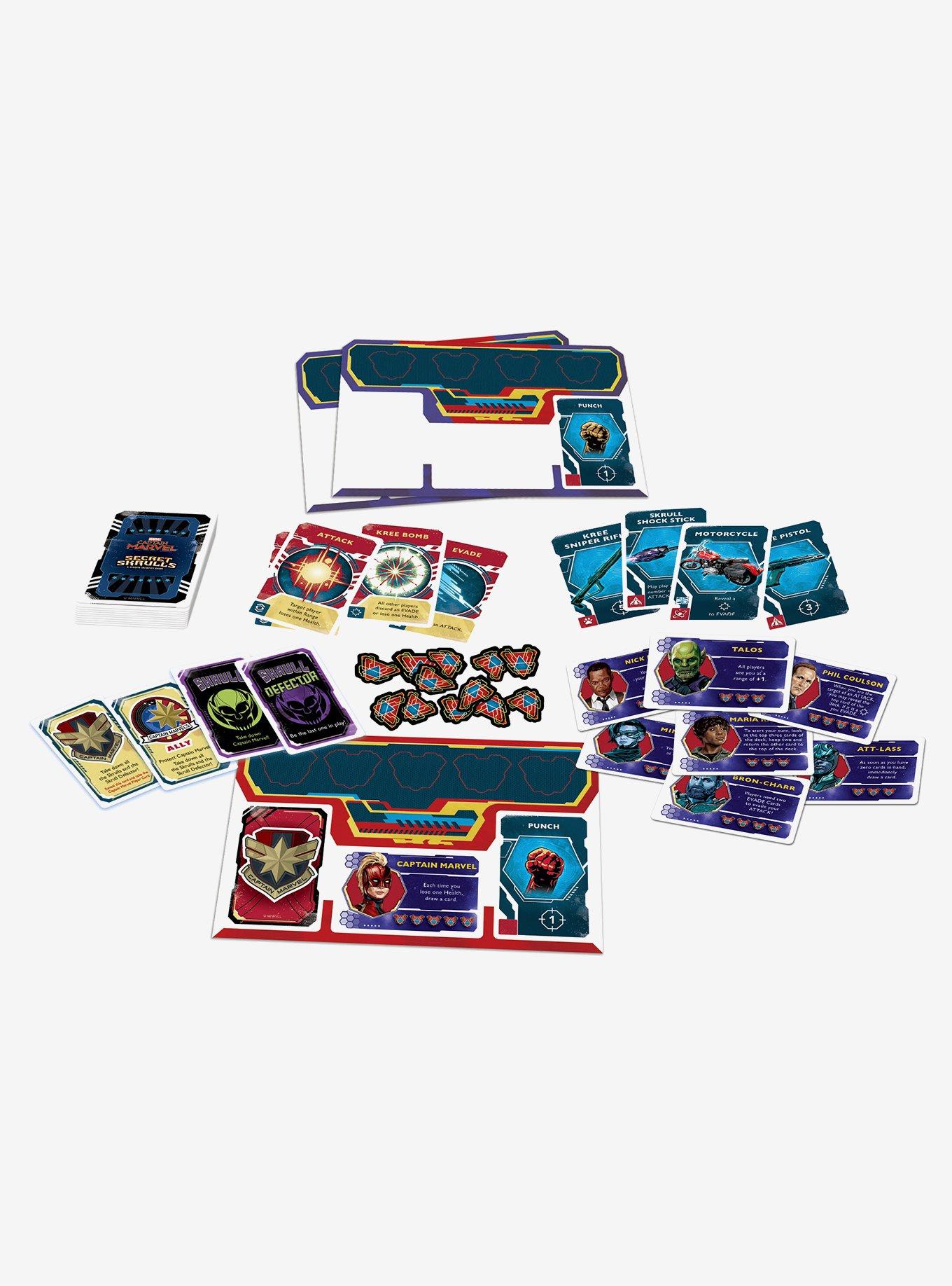 Marvel Captain Marvel Secret Skrulls: A Hidden Identity Board Game ...