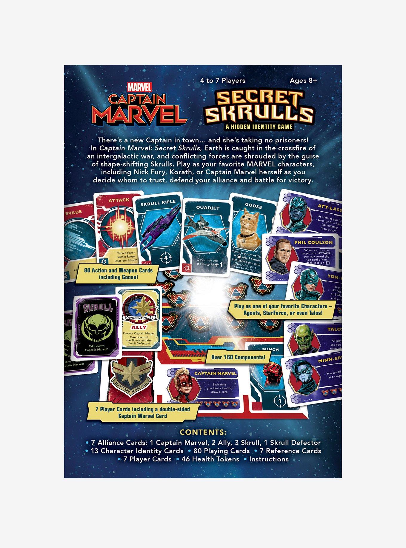 Marvel Captain Marvel Secret Skrulls: A Hidden Identity Board Game ...