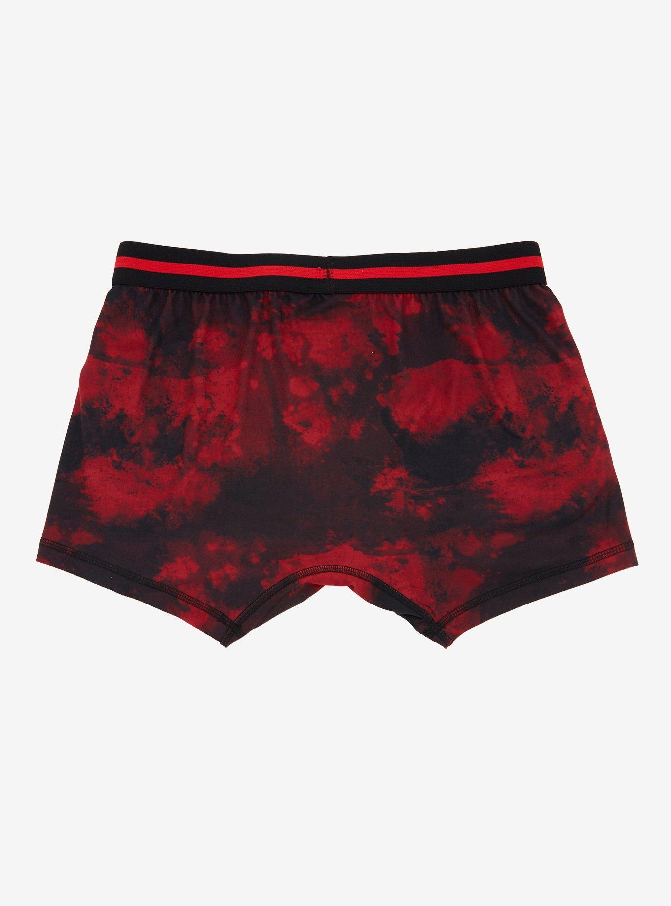 Marvel Deadpool Red Tie-Dye Boxer Briefs | Hot Topic