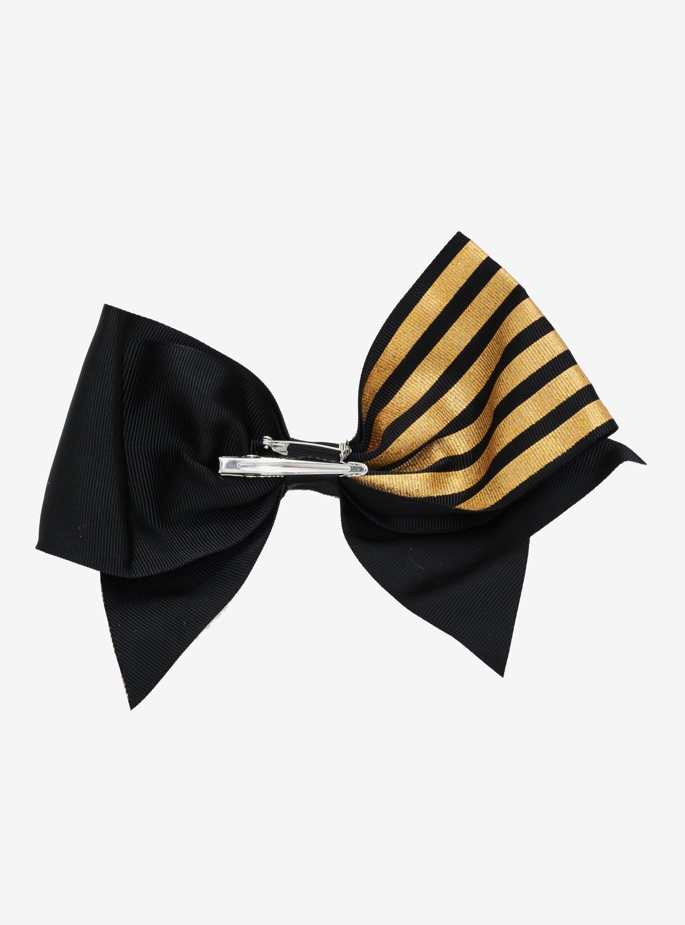 Harry Potter Deathly Hallows Logo Glitter Bow | BoxLunch