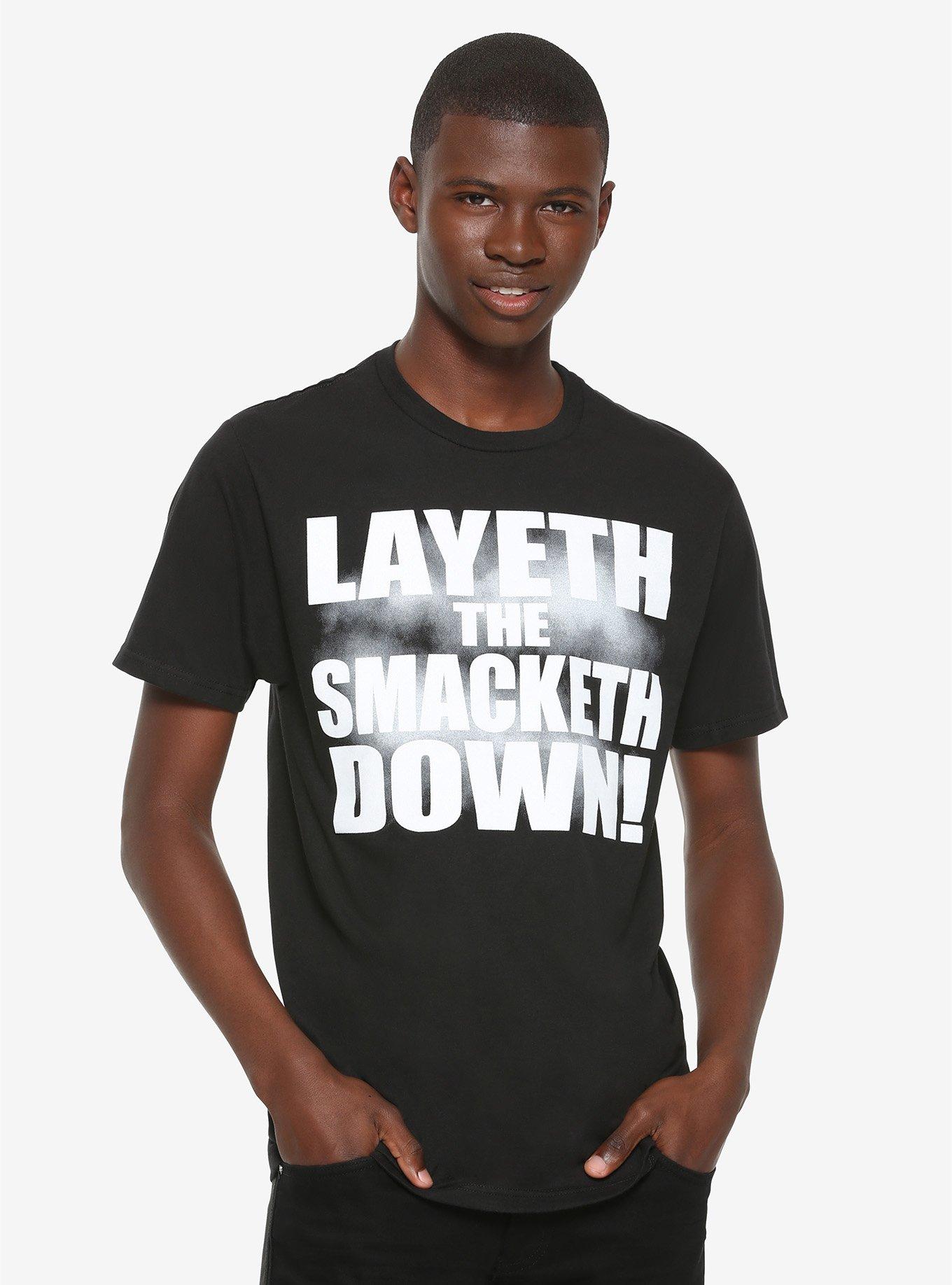 WWE The Rock Layeth The Smacketh Down T-Shirt | Hot Topic