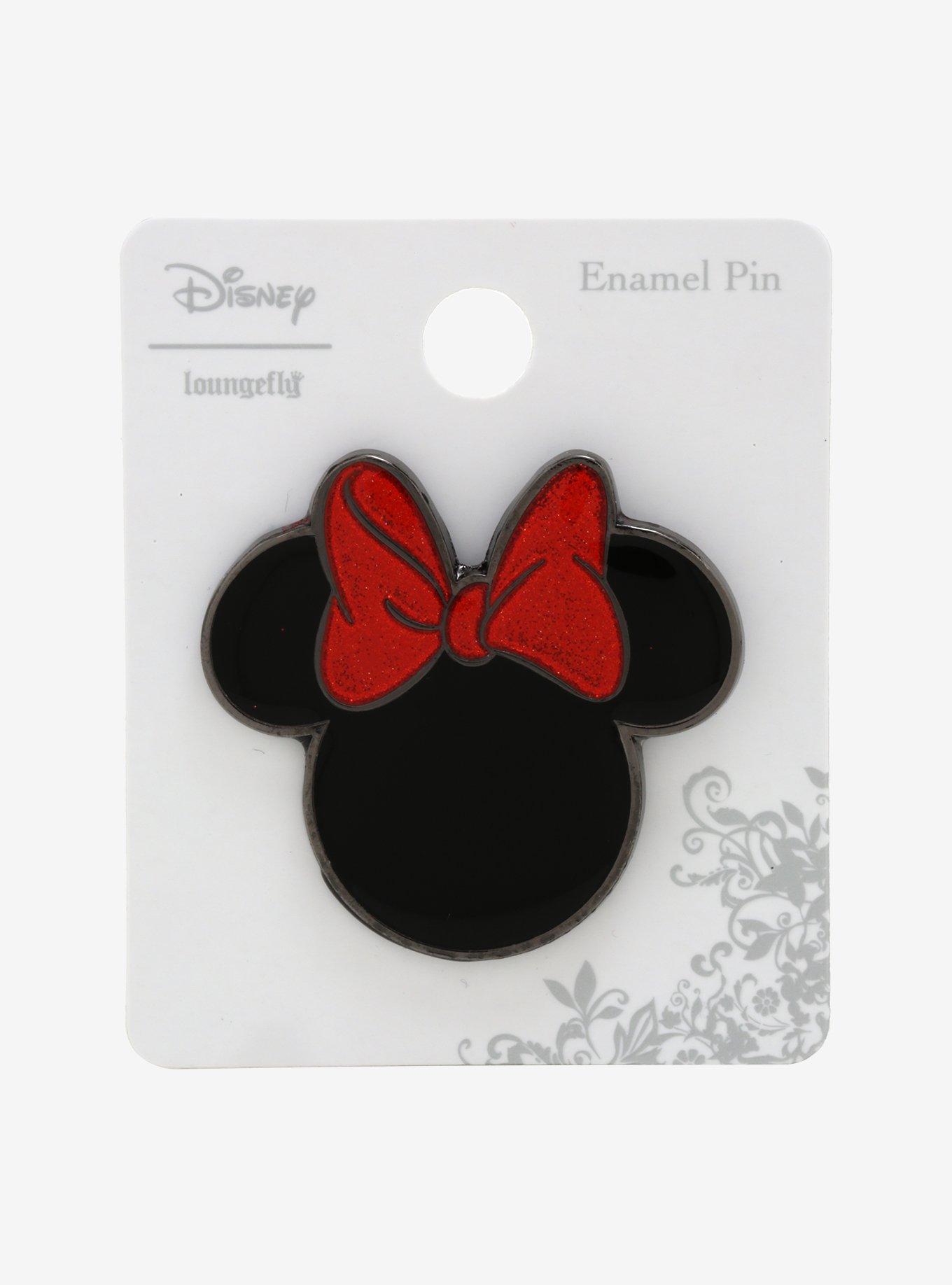 Loungefly Disney Minnie Mouse Red Bow Enamel Pin - BoxLunch Exclusive ...