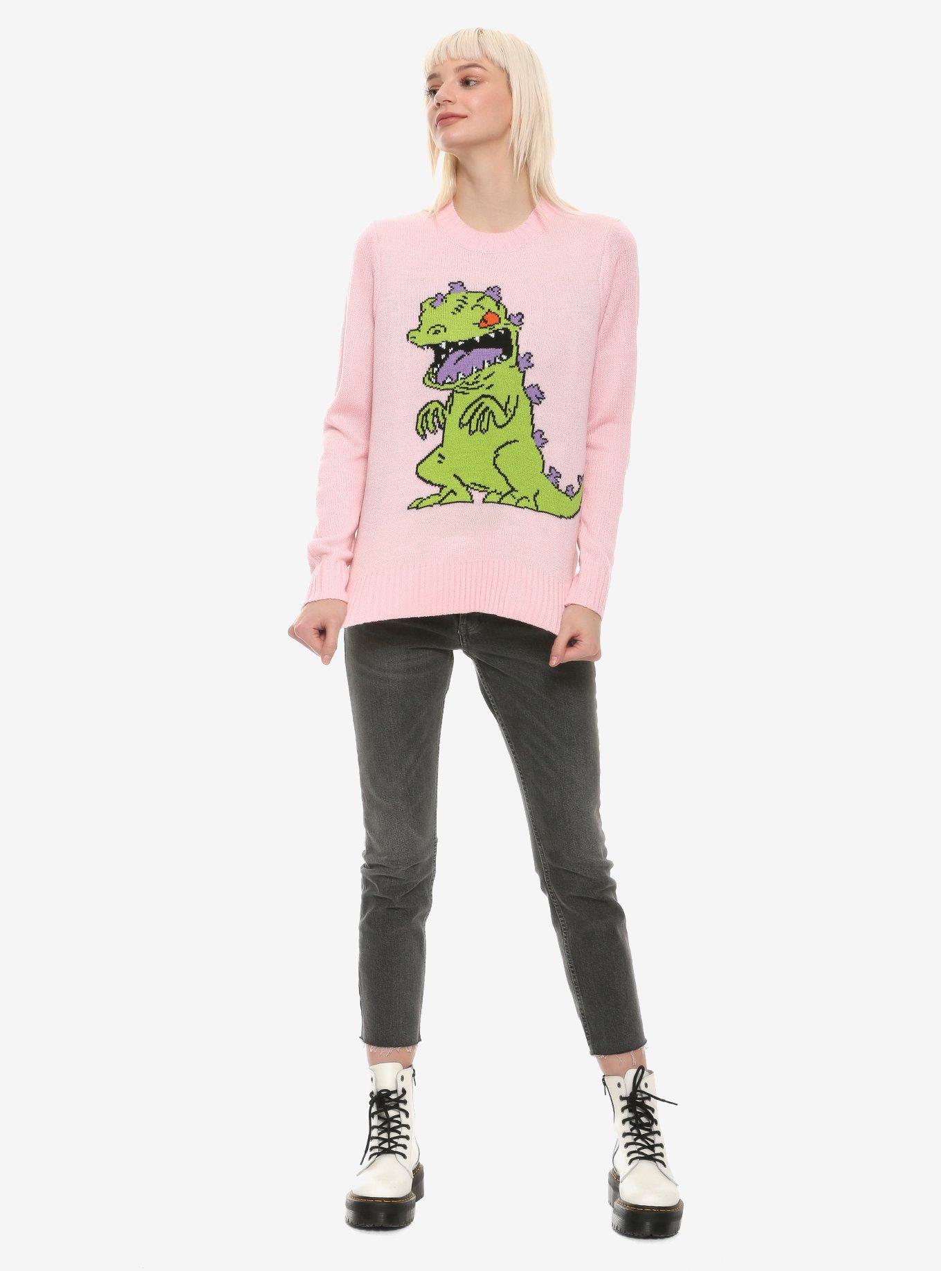Rugrats Reptar Pink Knit Sweater | Hot Topic