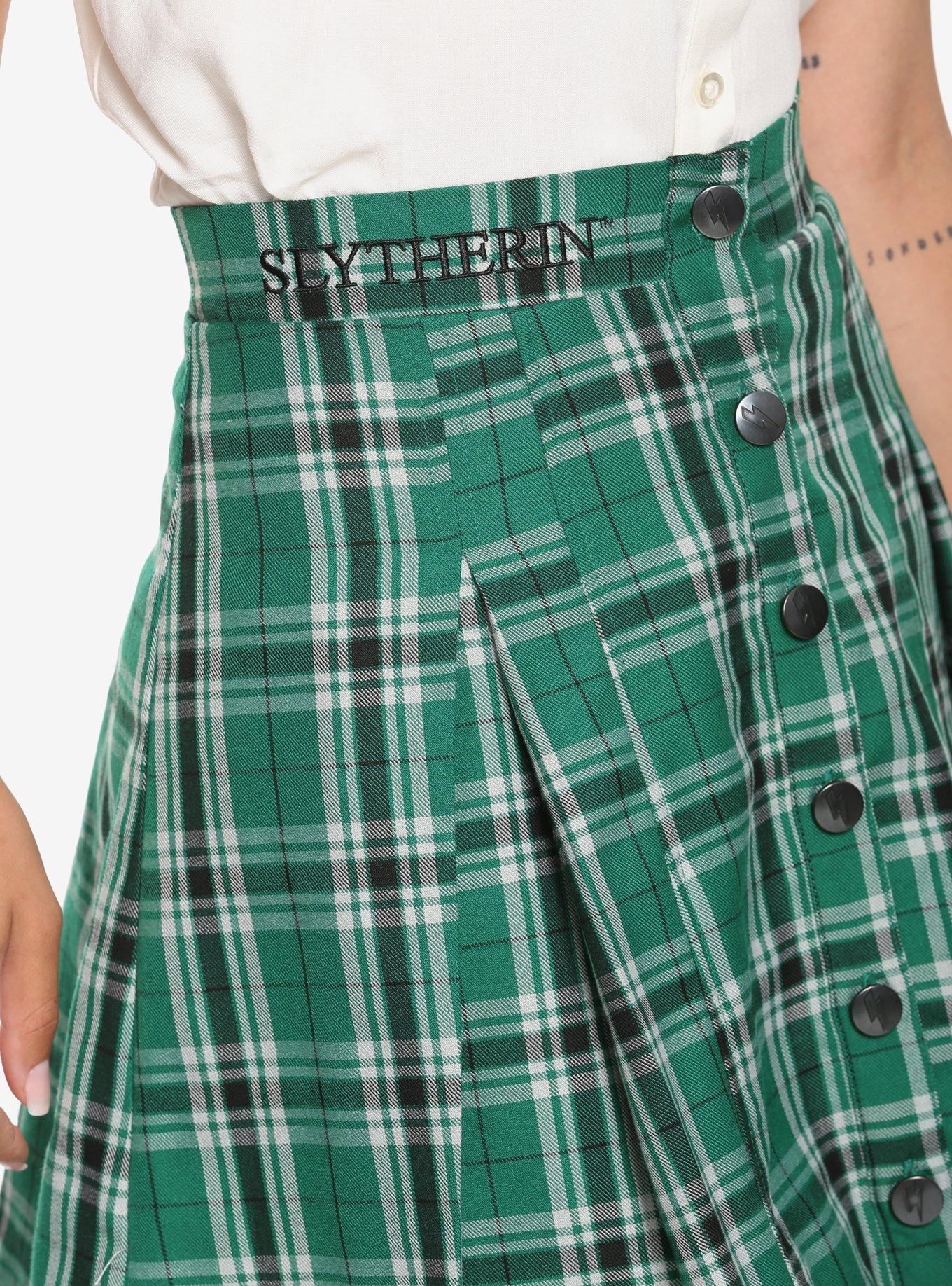 Harry Potter Slytherin Pleated Plaid Skirt | Hot Topic