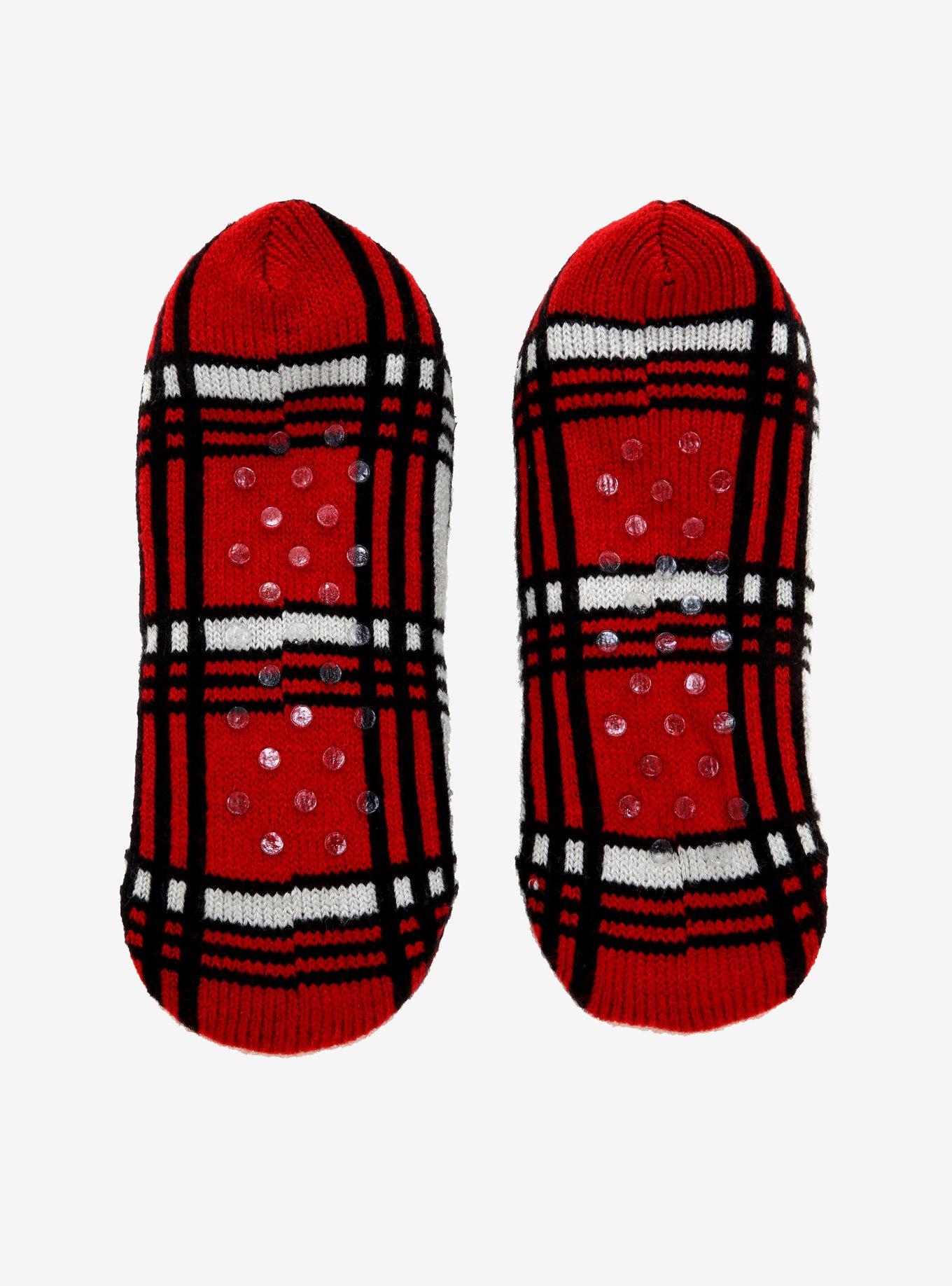 Harry Potter Gryffindor Plaid Slipper Socks - BoxLunch Exclusive | BoxLunch