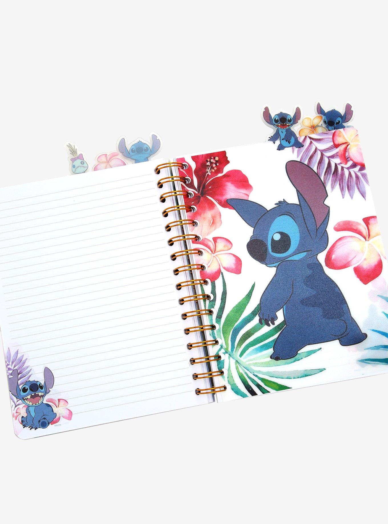 Disney Lilo & Stitch Floral Journal with Tabs - BoxLunch Exclusive ...