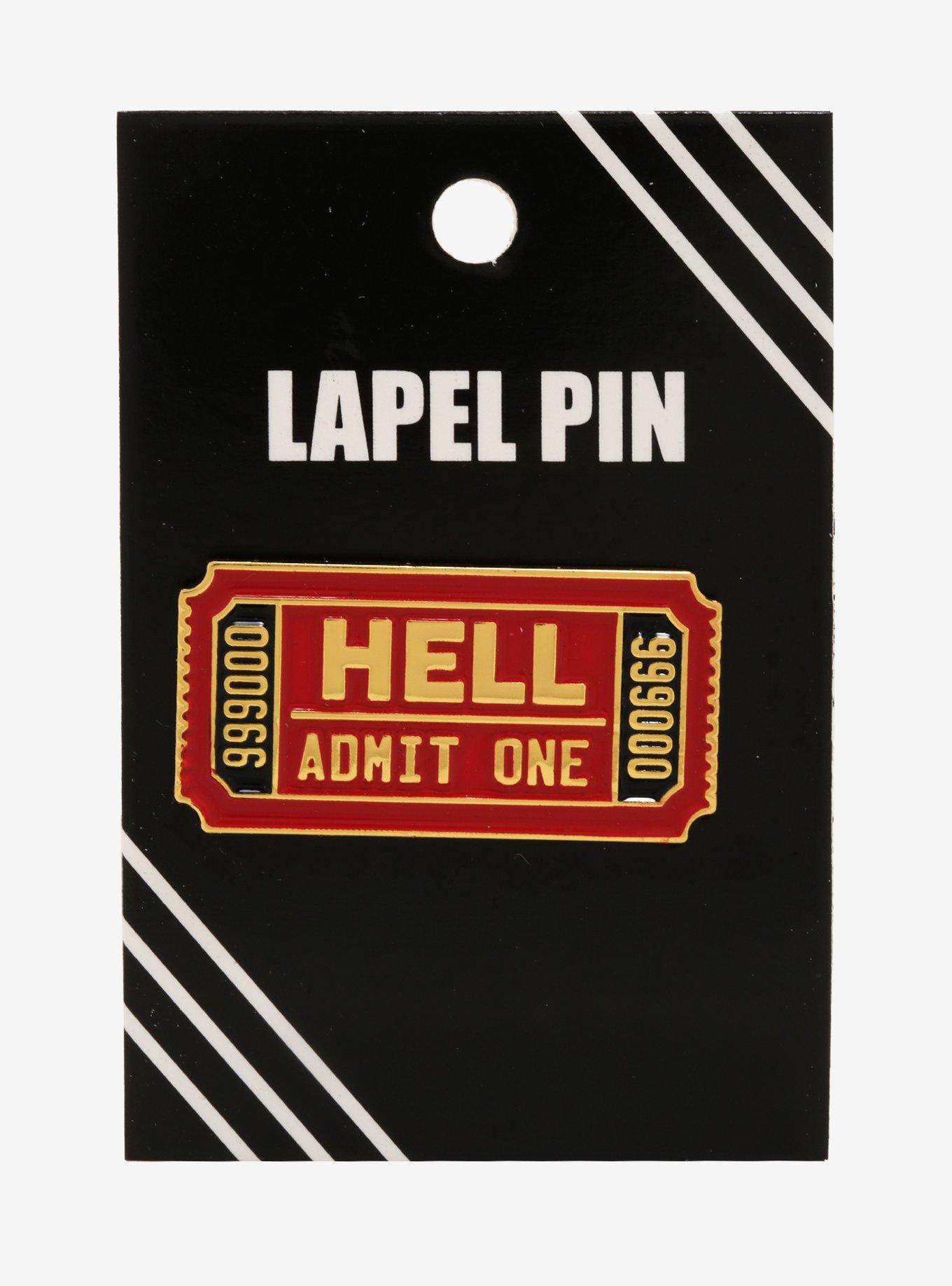 Hell Ticket Enamel Pin | Hot Topic
