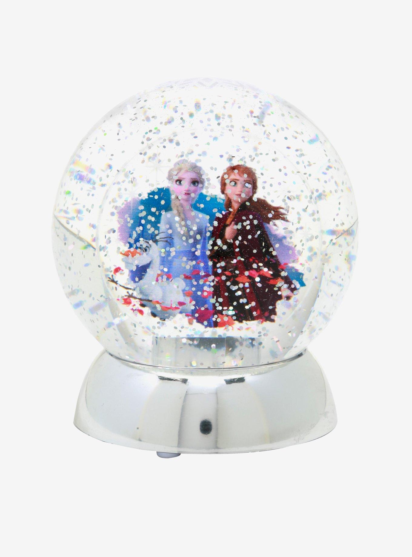Disney Frozen 2 Anna Elsa & Olaf Snow Globe | Hot Topic