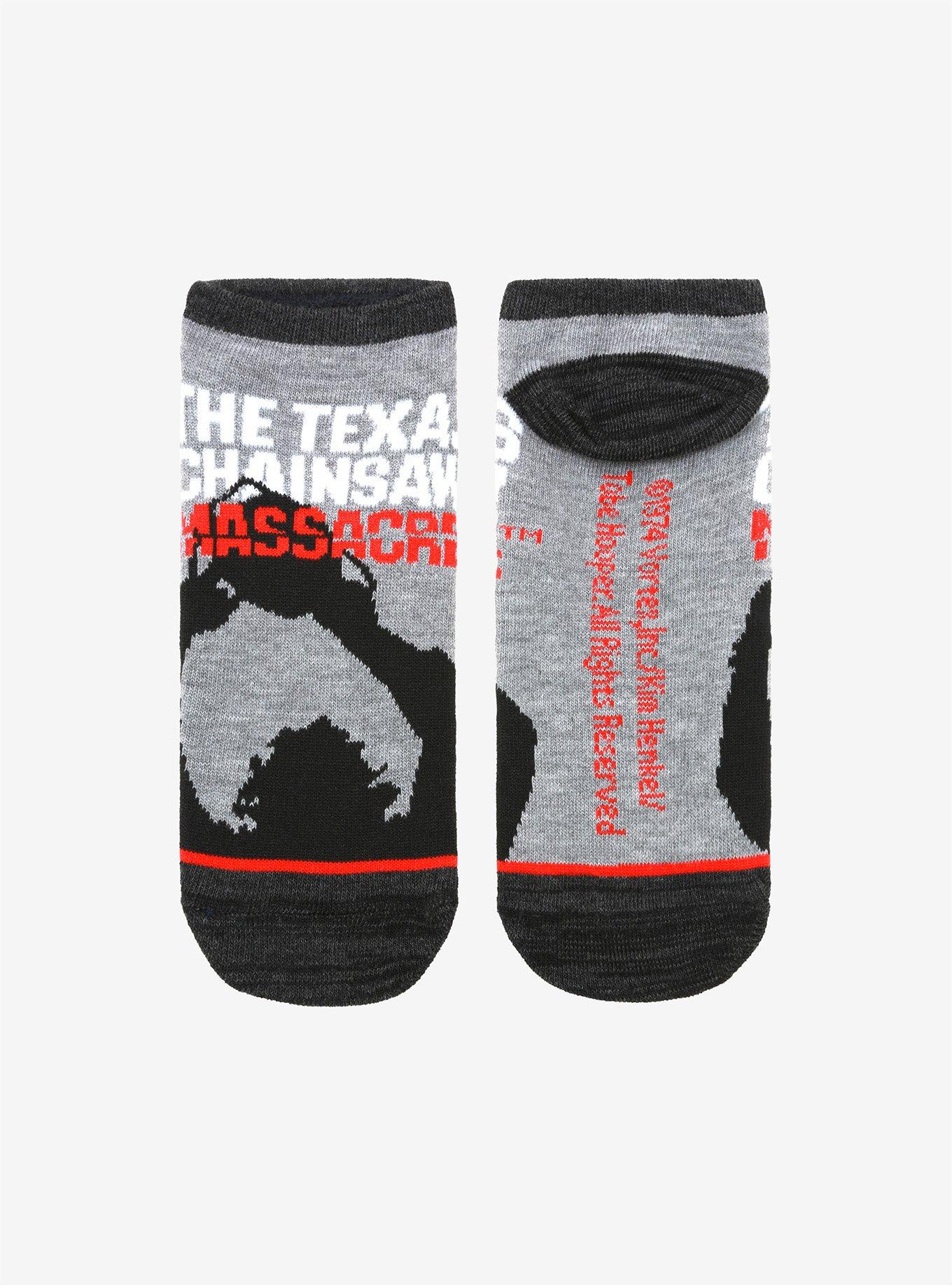 The Texas Chainsaw Massacre Silhouette No-Show Socks | Hot Topic