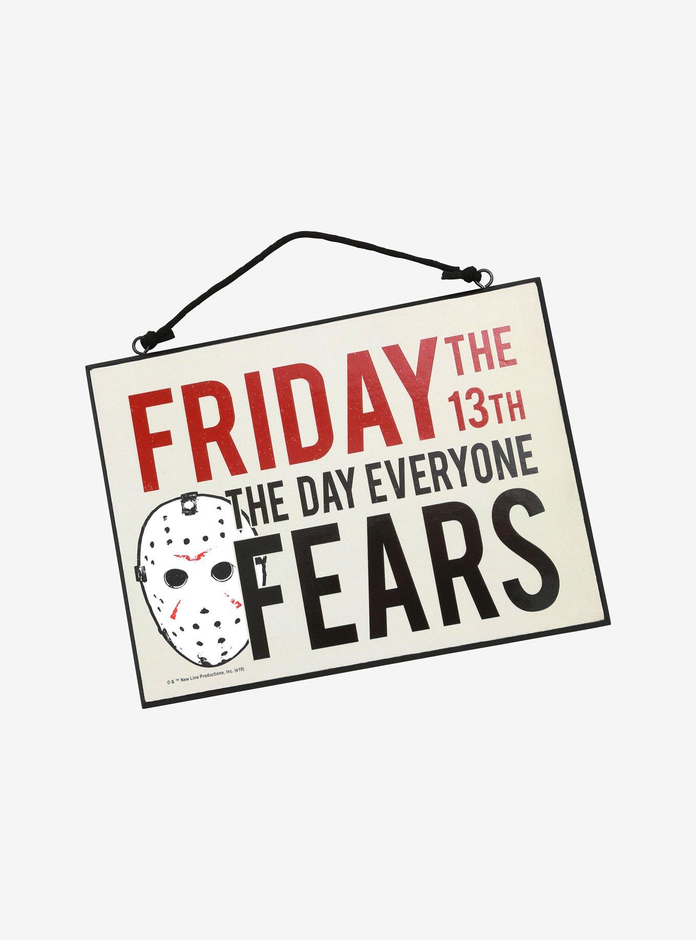 Friday The 13th Reversible Door Sign | Hot Topic