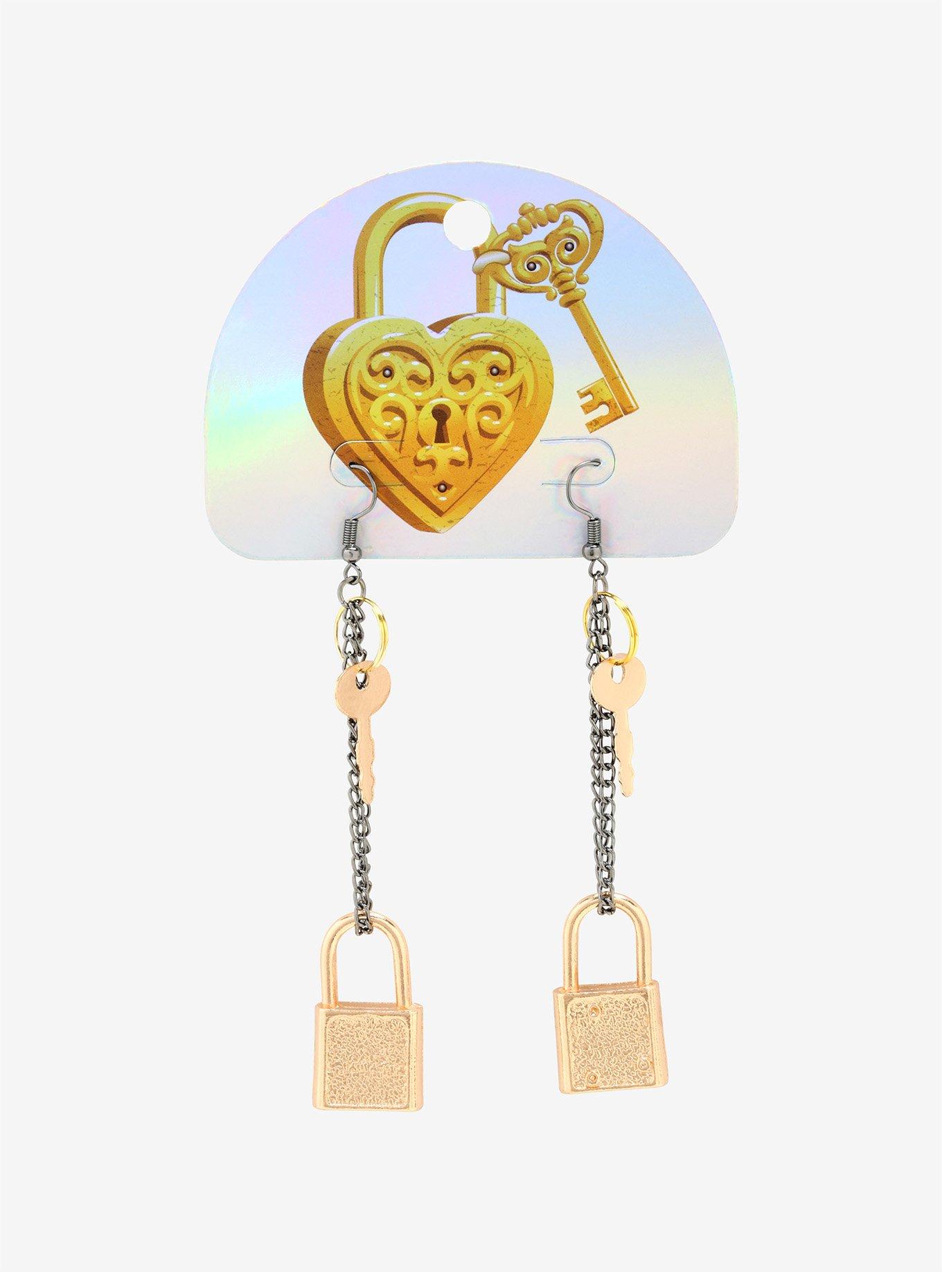 Padlock Dangle Earrings | Hot Topic