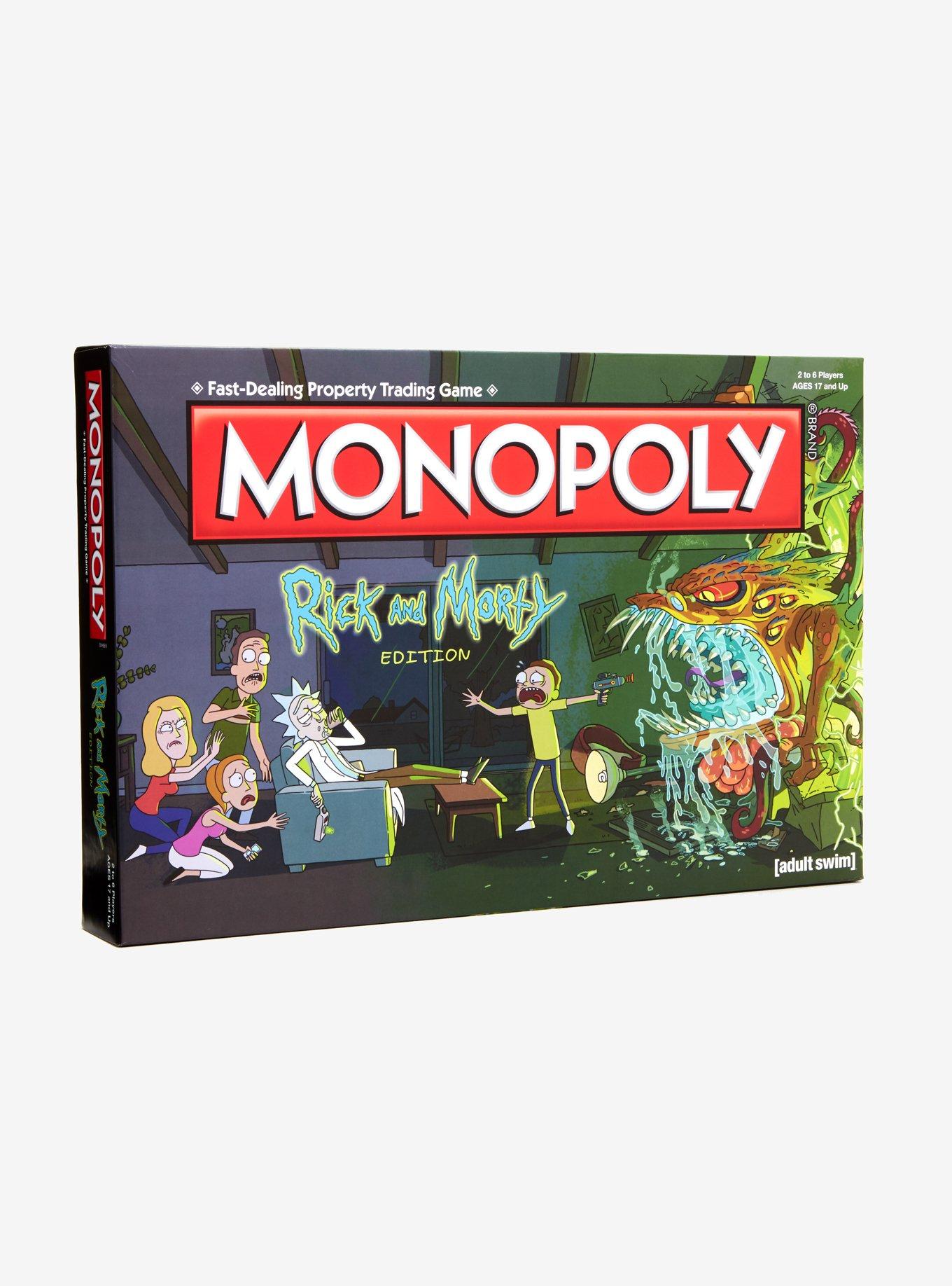 Rick and Morty Edition Monopoly Board Game | BoxLunch