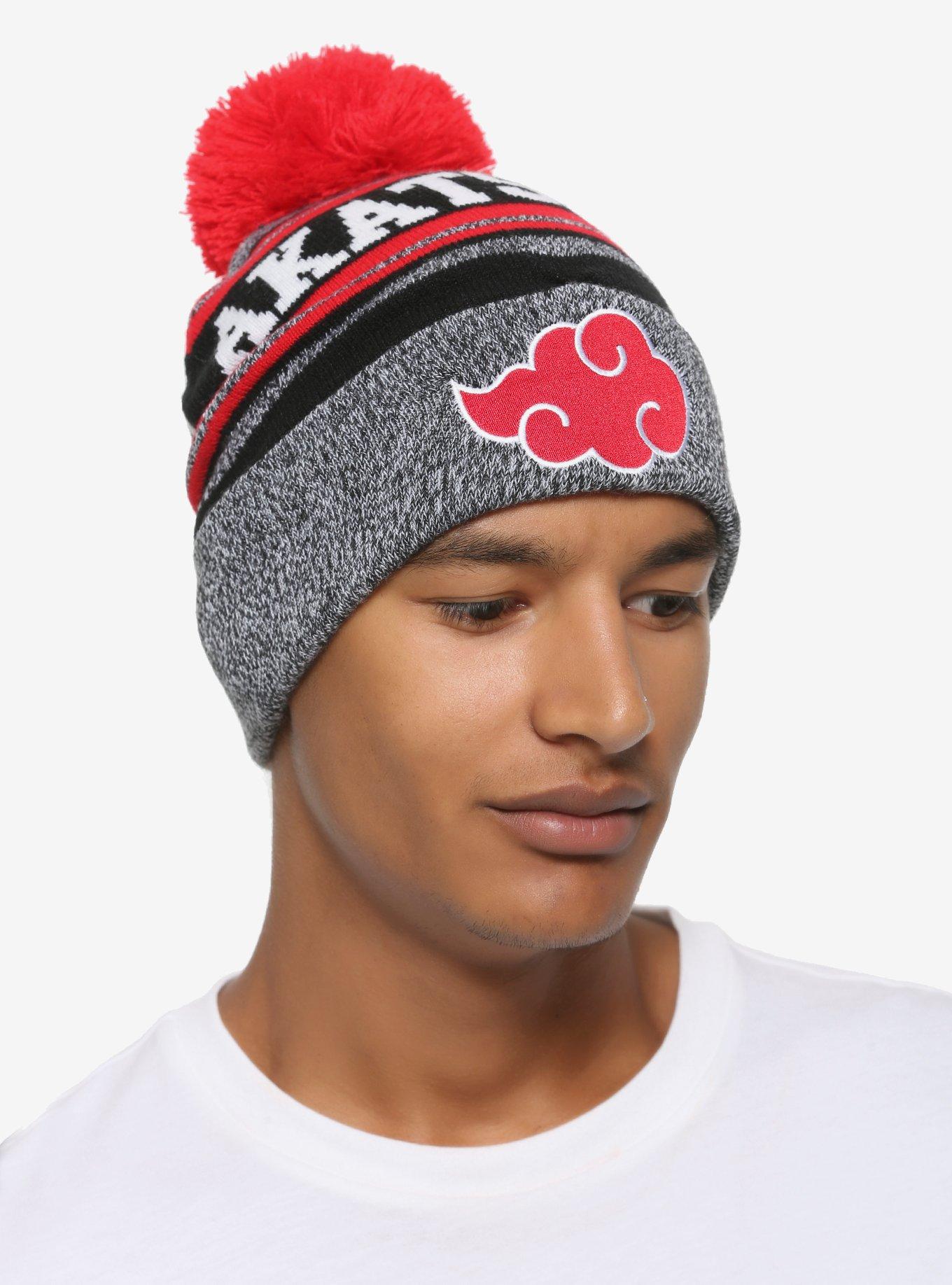 Naruto Shippuden Akatsuki Pom Cuff Beanie - BoxLunch Exclusive | BoxLunch