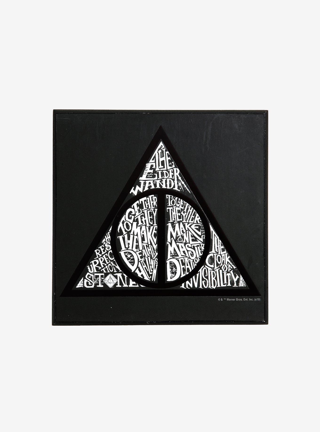 Harry Potter Deathly Hallows Words Wood Wall Art | Hot Topic