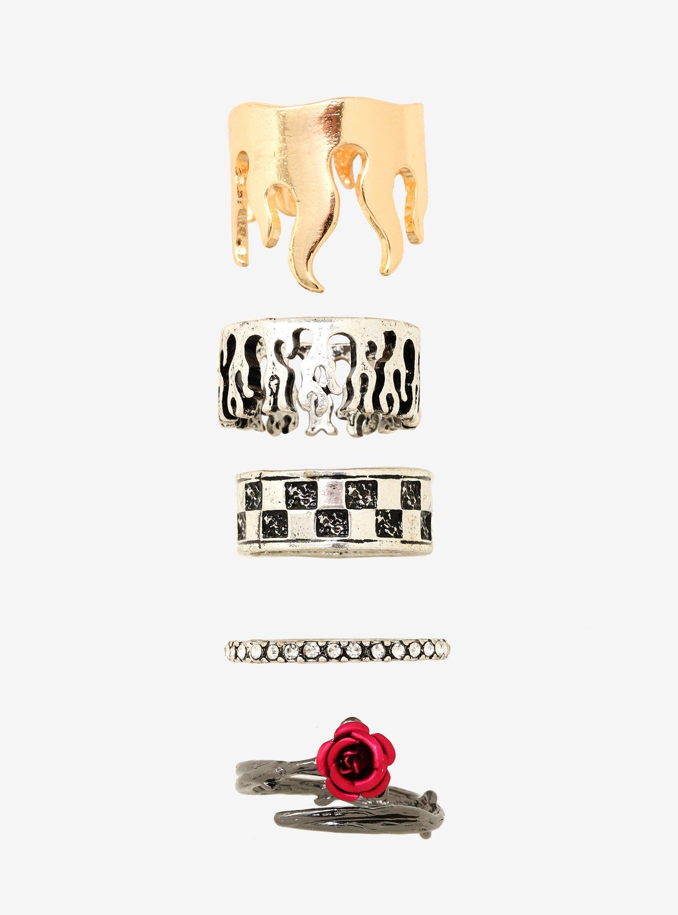 Flame Ring Set | Hot Topic