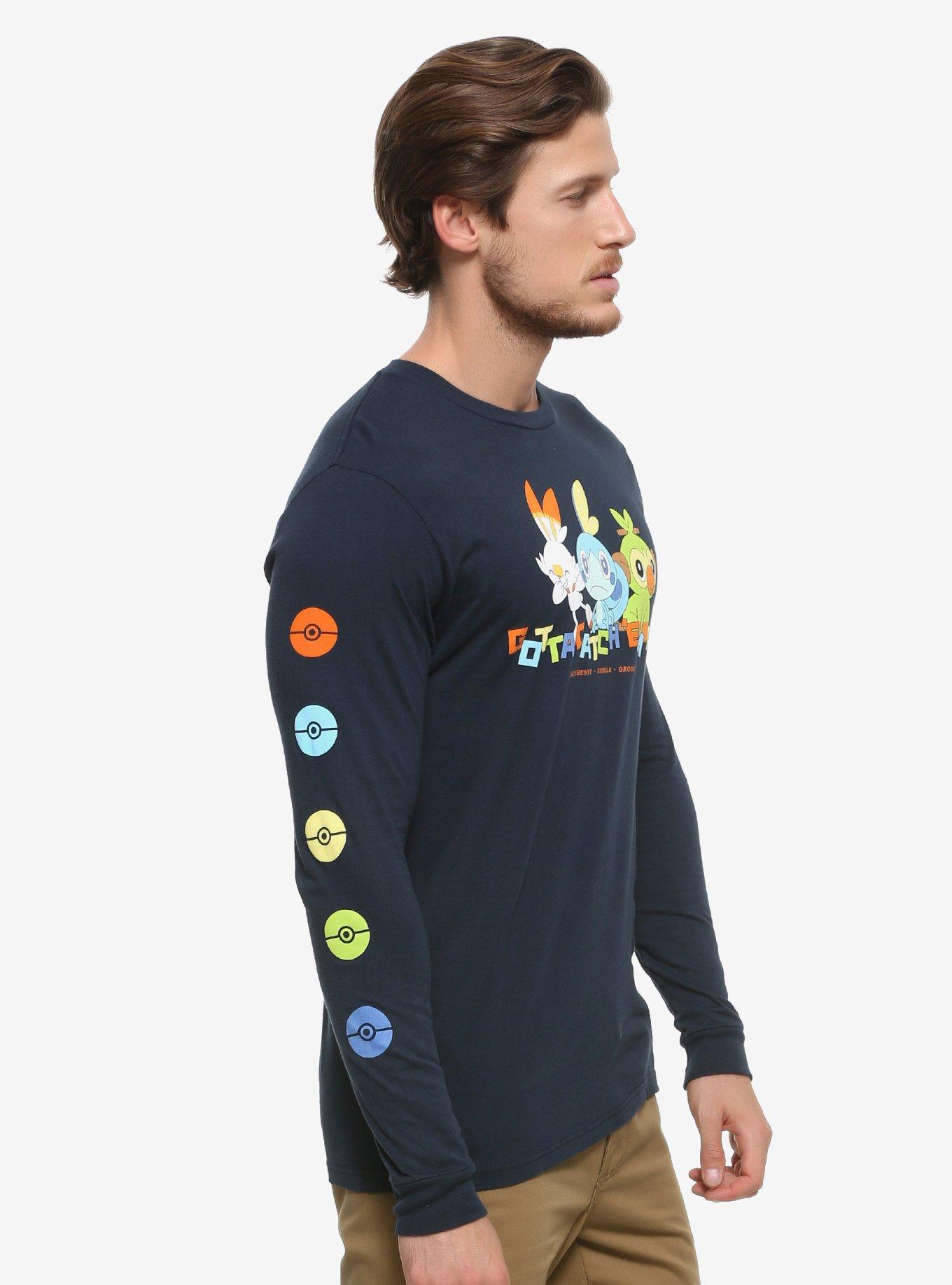 Pokemon Three New Starter Pokemon Long Sleeve T-Shirt - BoxLunch ...